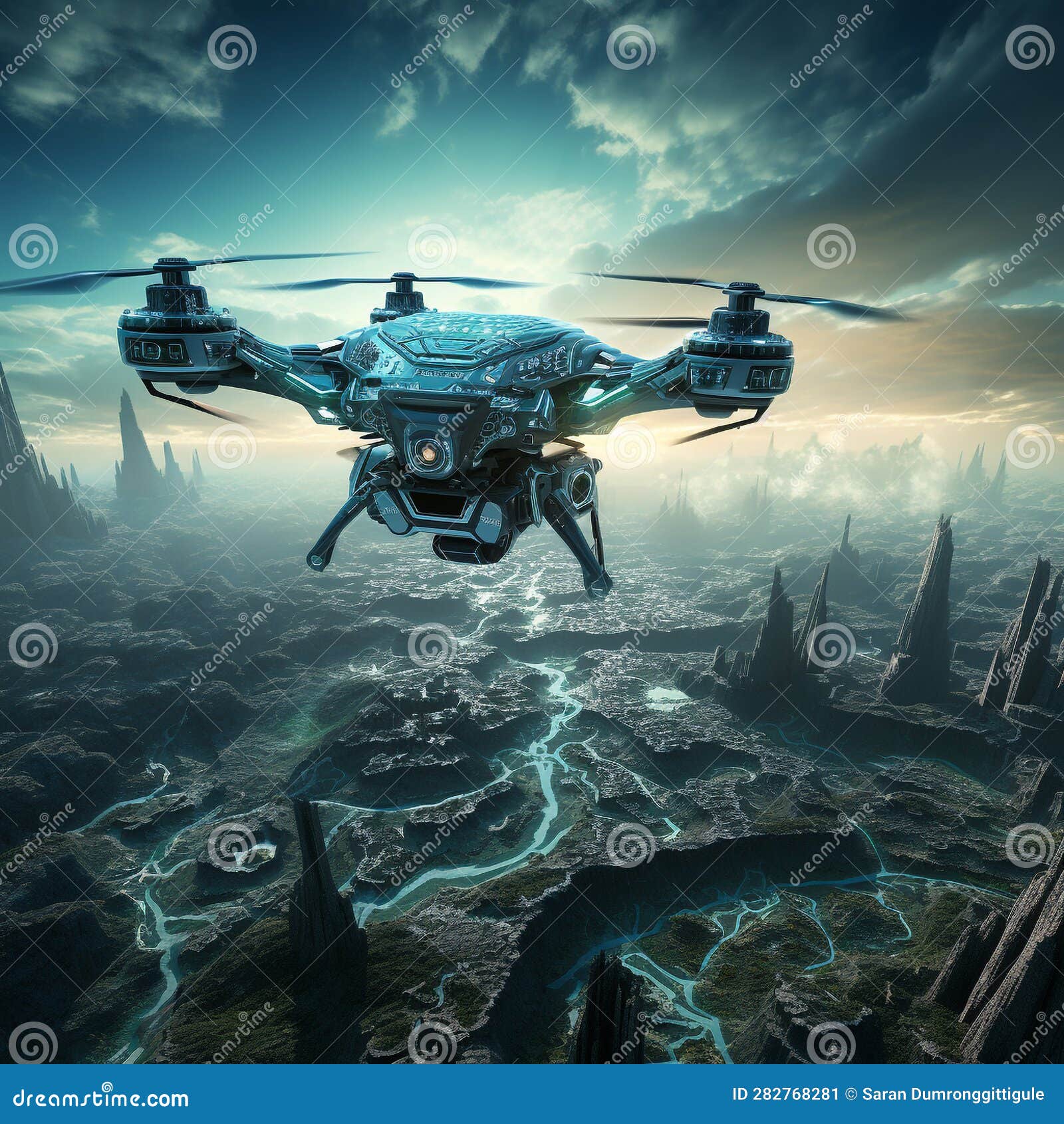 Drone Hovering Over a Binary Code Landscape - a Three-Dimensional ...