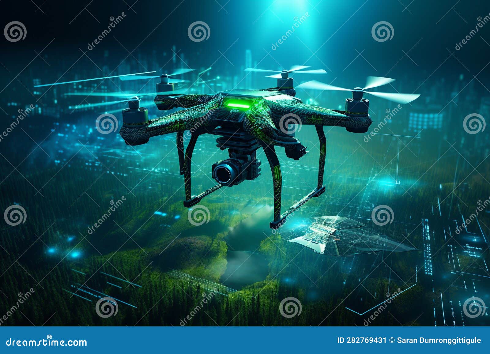 Drone Hovering Over a Binary Code Landscape - a Three-Dimensional ...