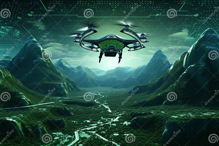 Drone Hovering Over a Binary Code Landscape - a Three-Dimensional ...