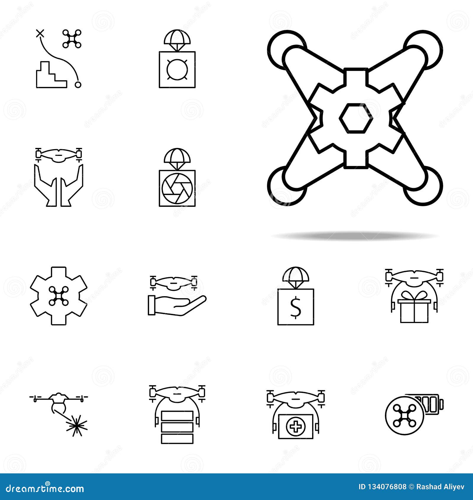 Drone Icon. Drones Icons Universal Set for Web and Mobile Stock ...