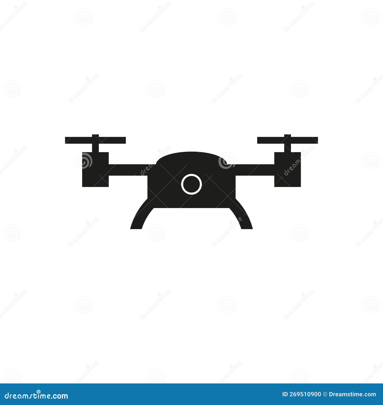 Drone Icon. Pictogram. Simple Flat Vector Illustration On A White ...