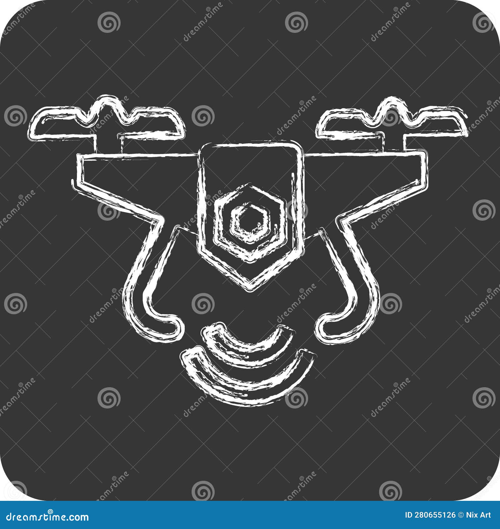 Drone a Icona. Relativo Al Simbolo Del Drone. Stile Gesso. Semplice Da ... Drone a Icona. Relativo Al Simbolo Del Drone. Stile Gesso. Semplice Da ...