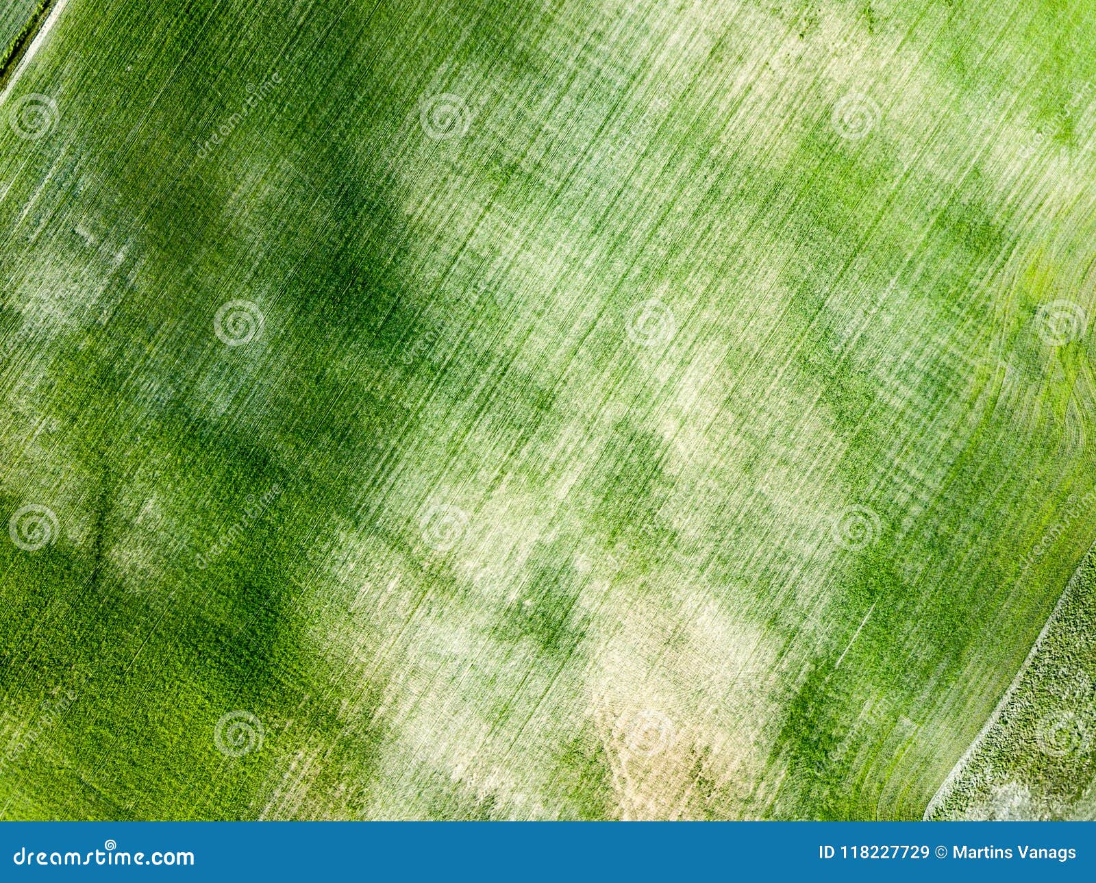 Drone Image. Aerial View of Empty Cultivated Fields Stock Image - Image ...