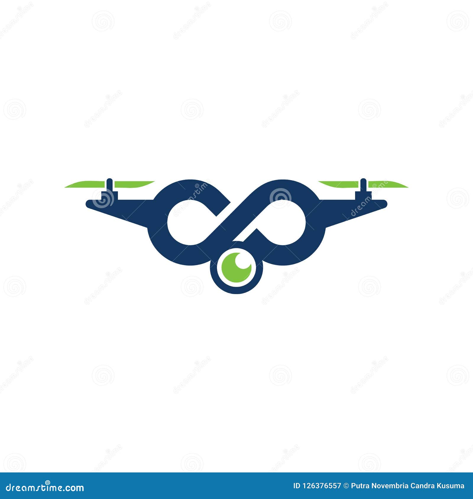 Drone Infinity Head Logo Icon Design Stock Vector - Illustration of ...