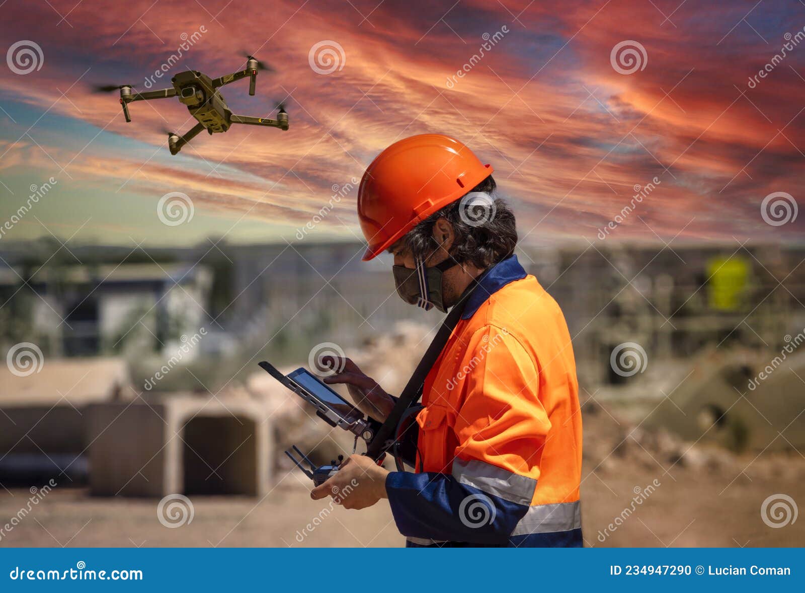 Drone Inspection Royalty-Free Stock Photo | CartoonDealer.com #234947397