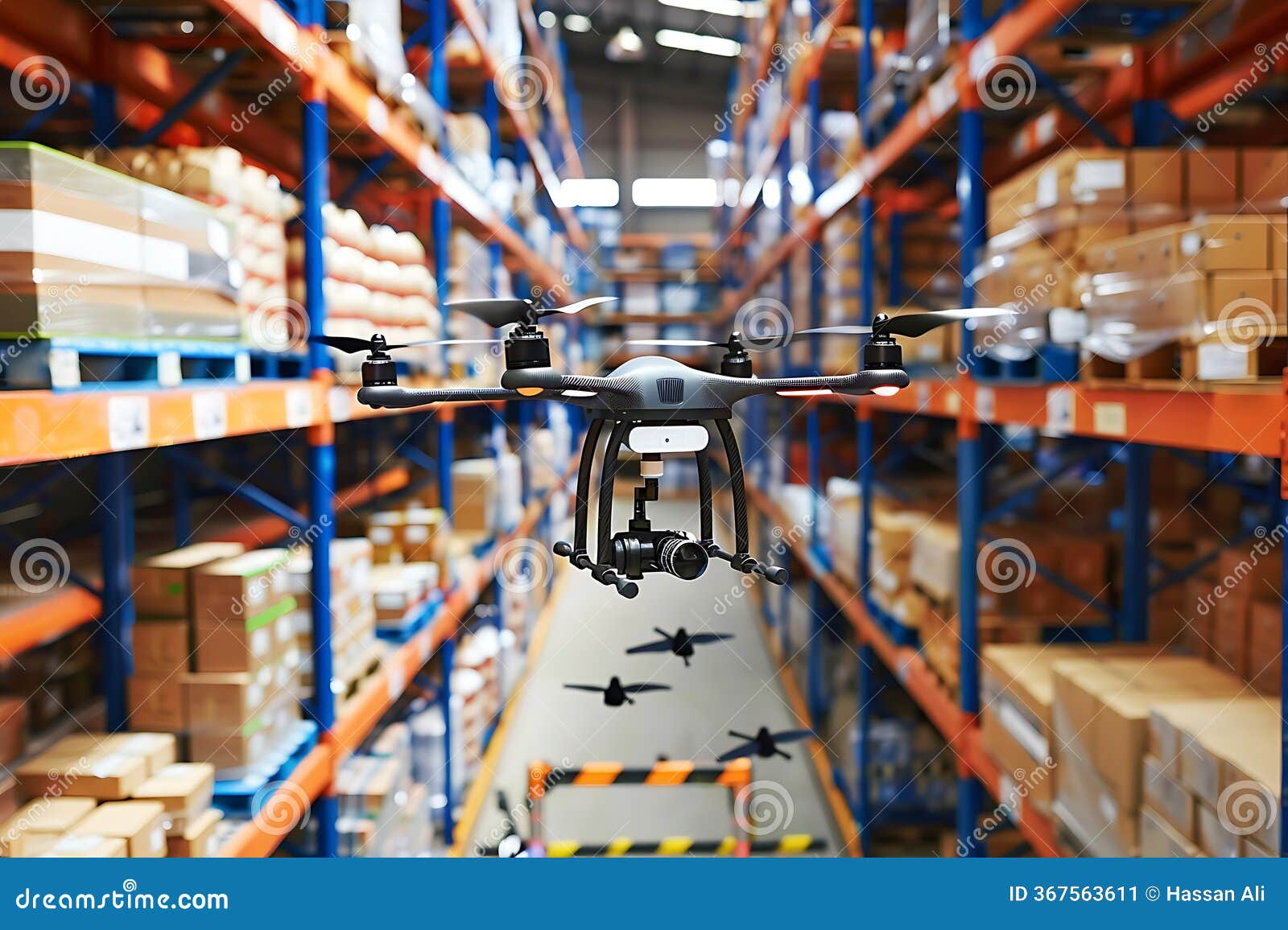 Sophisticated Drone Facility With Dynamic Aerial Maneuvers And Cutting ...