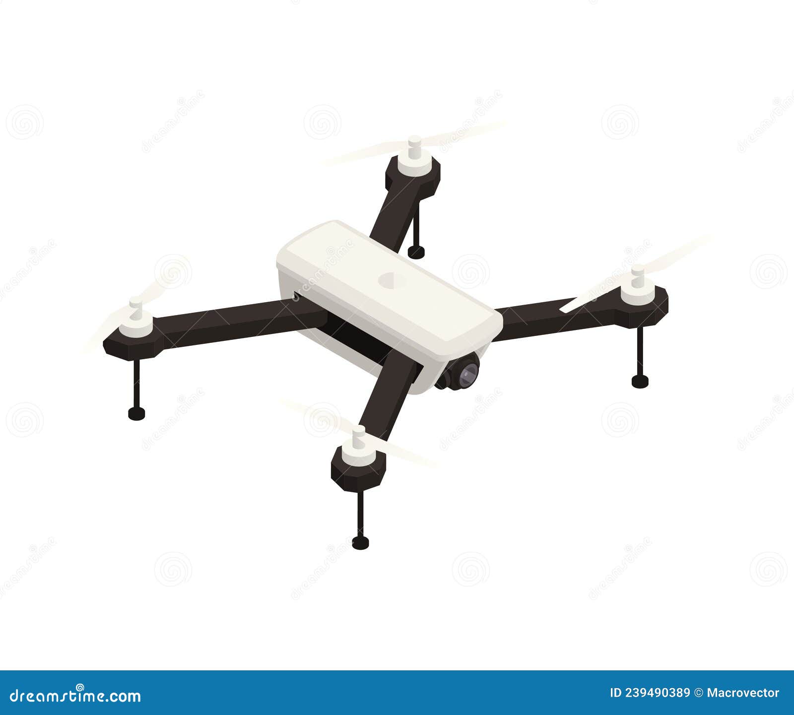 Drone Isometric Illustration Stock Vector - Illustration of innovation ...