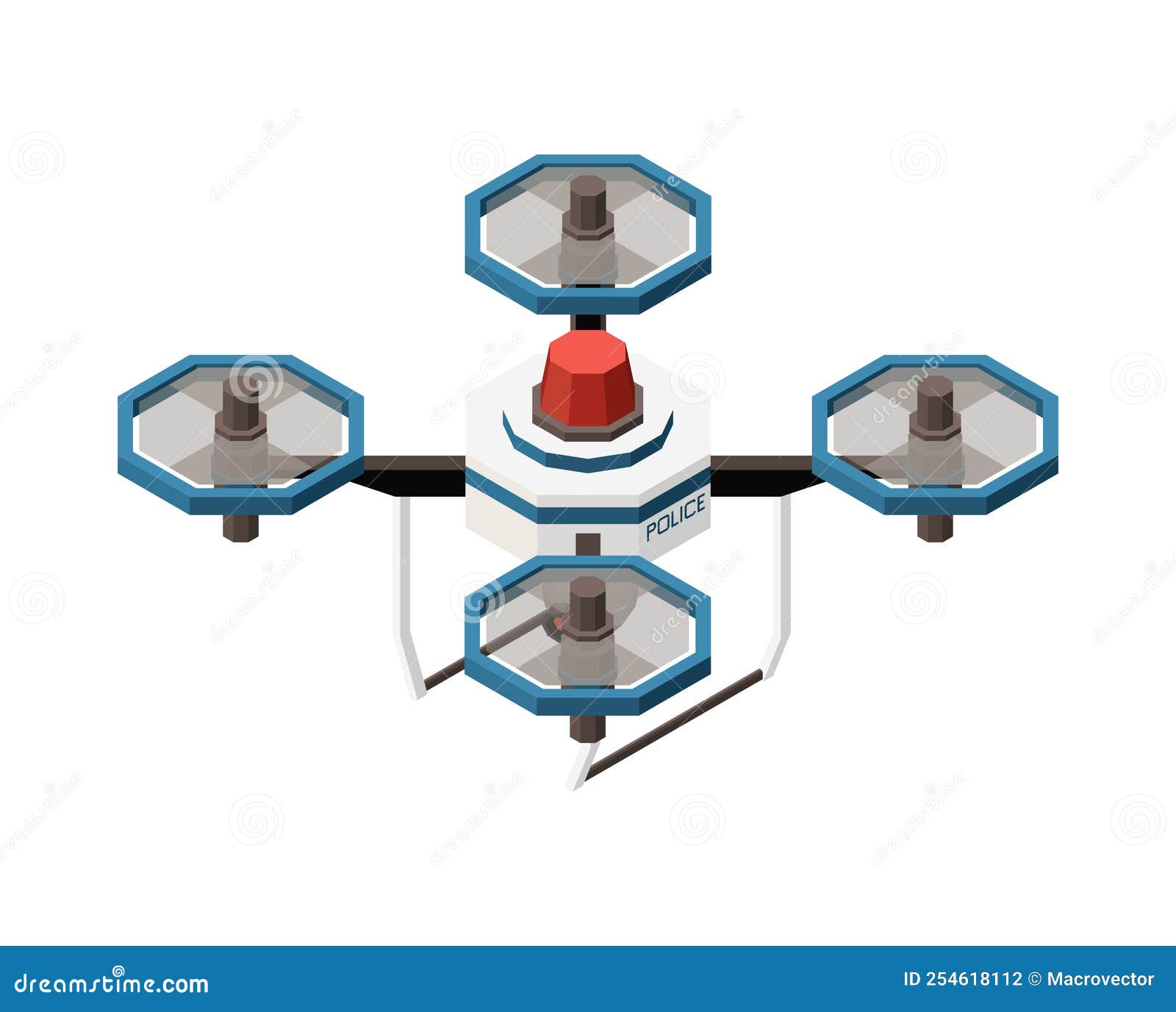 Drone Isometric Illustration Stock Illustration - Illustration of ...