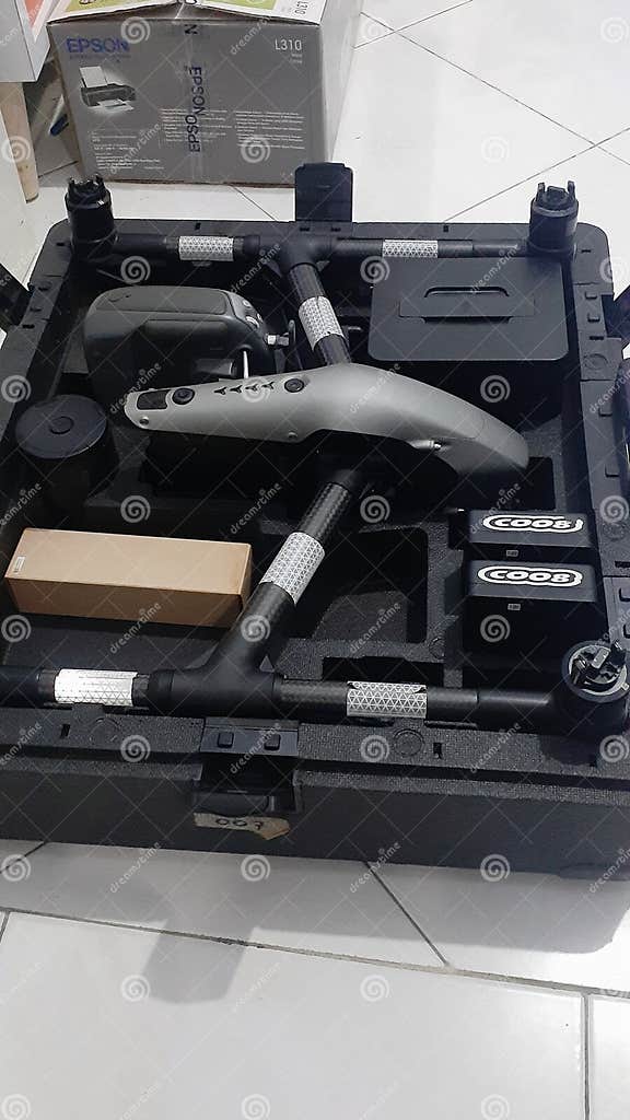 Large Drone in the Kit Accessories Box. Editorial Image - Image of ...