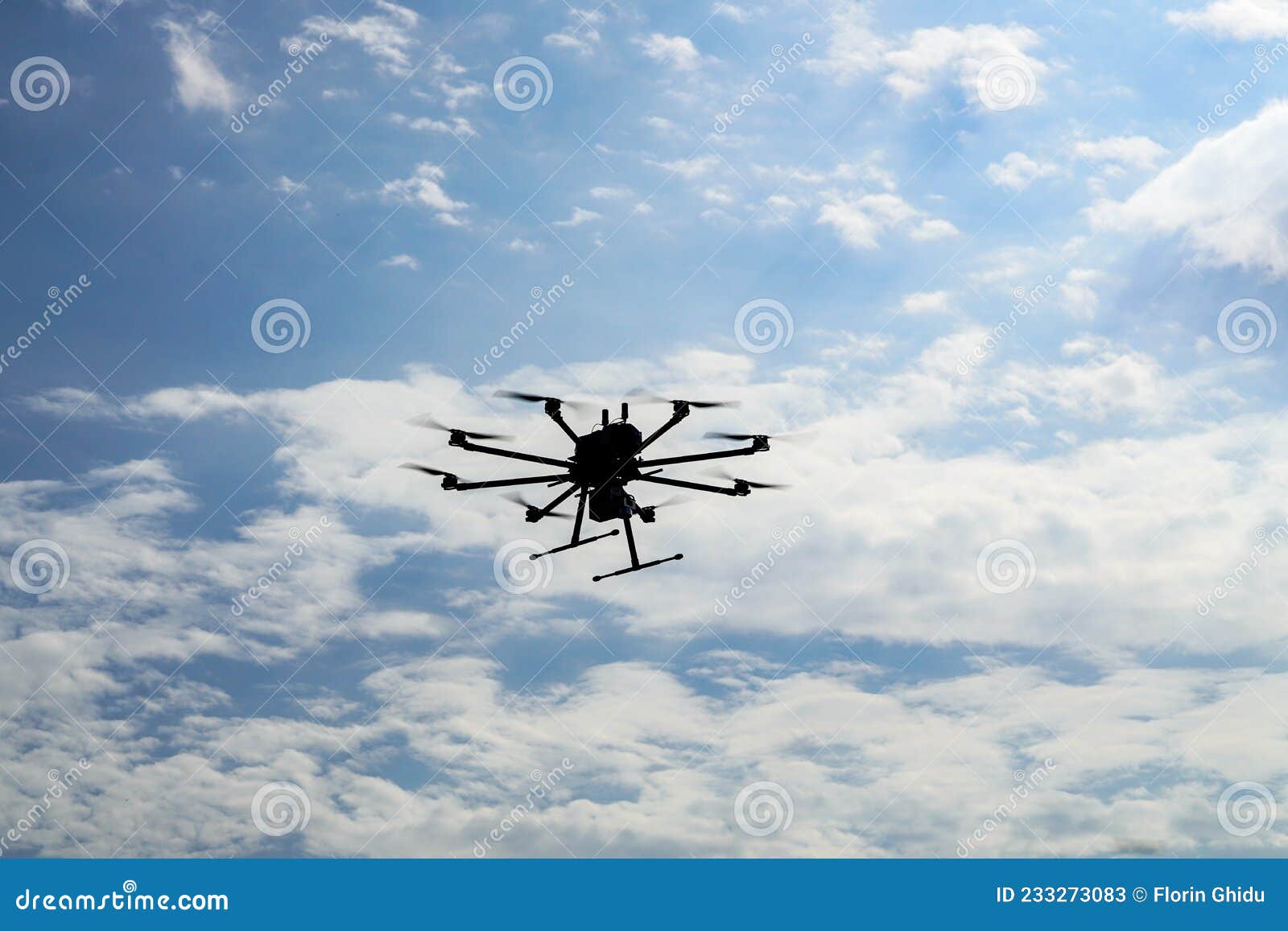 Drone with lidar sensor stock image. Image of aerobatics - 233273083
