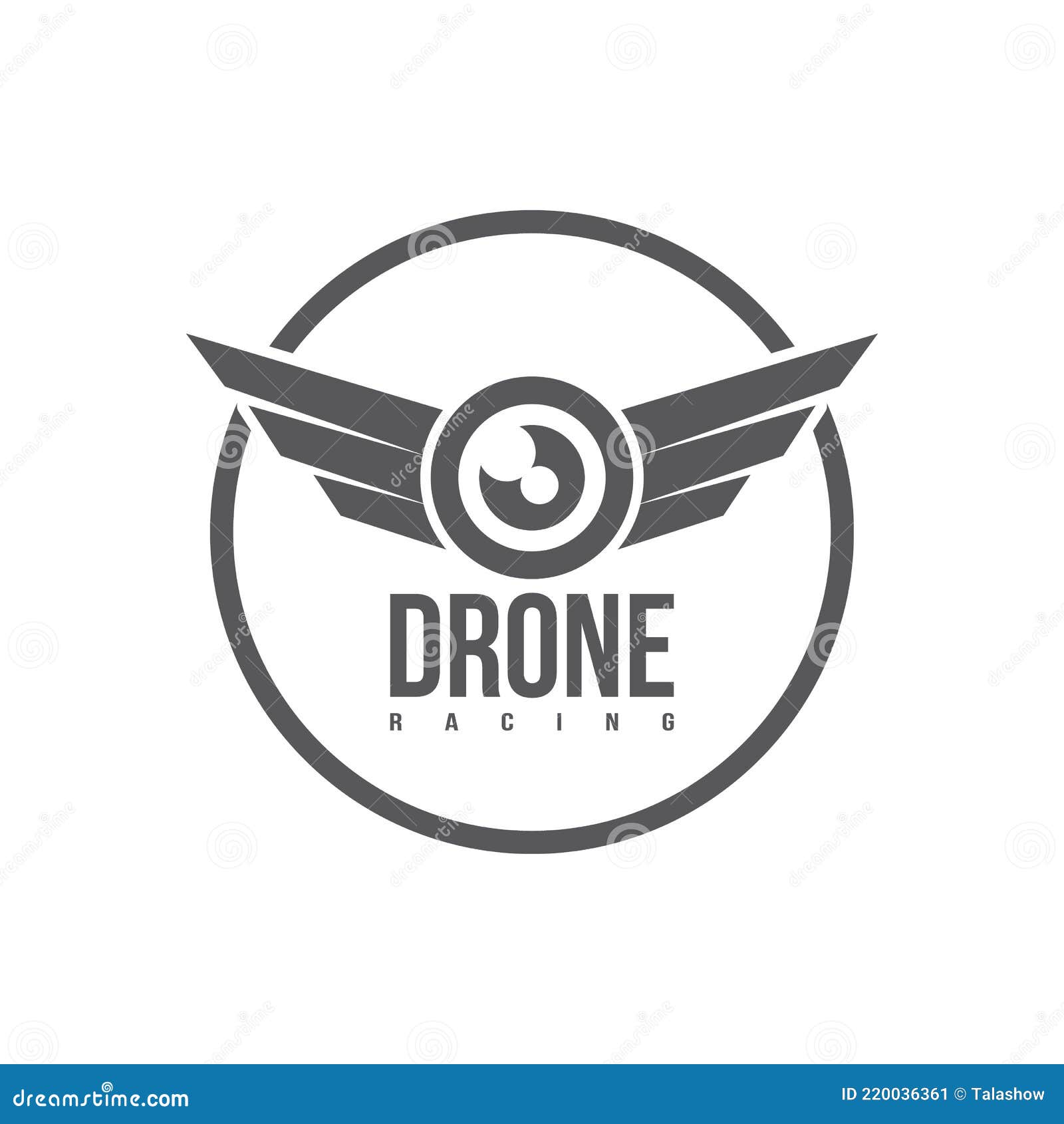 Drone logo vector stock vector. Illustration of logo - 220036361