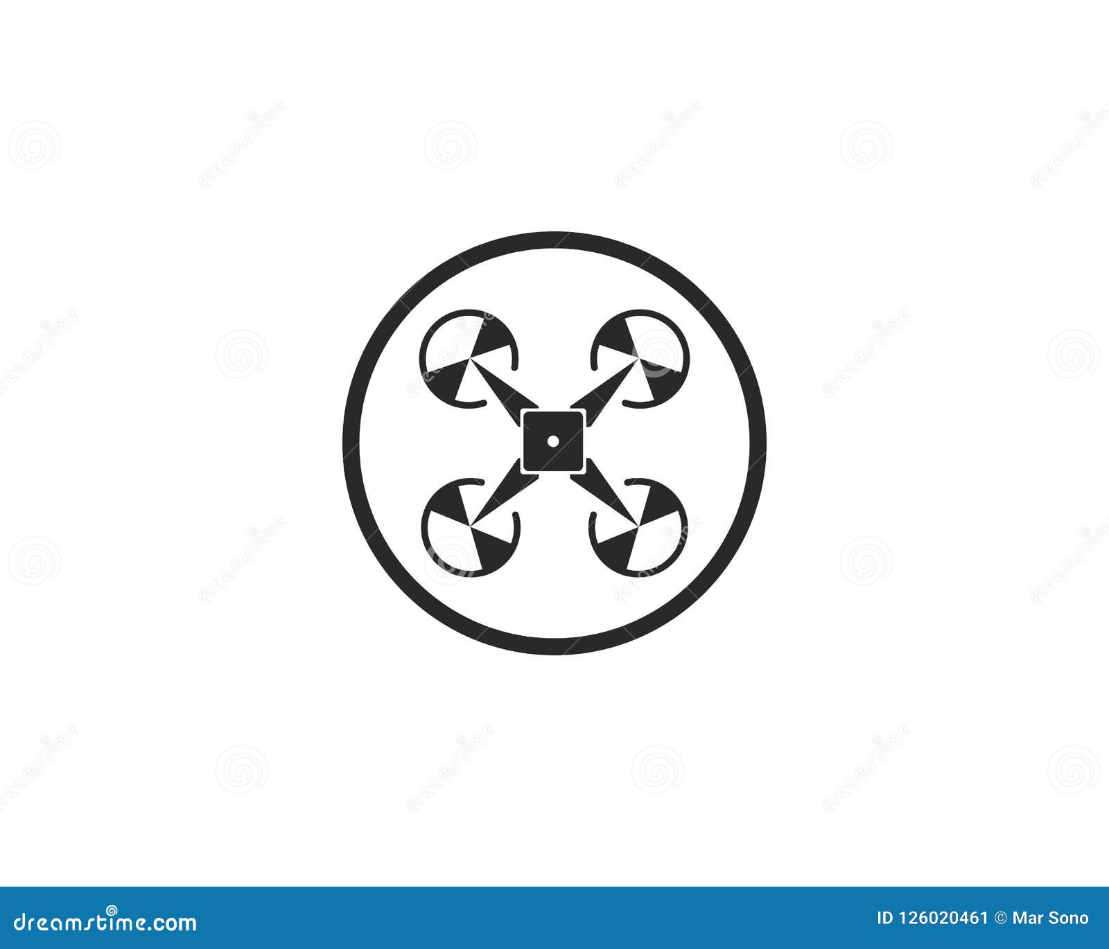 Drone Logo and Symbol Vector Illustration Stock Vector - Illustration ...