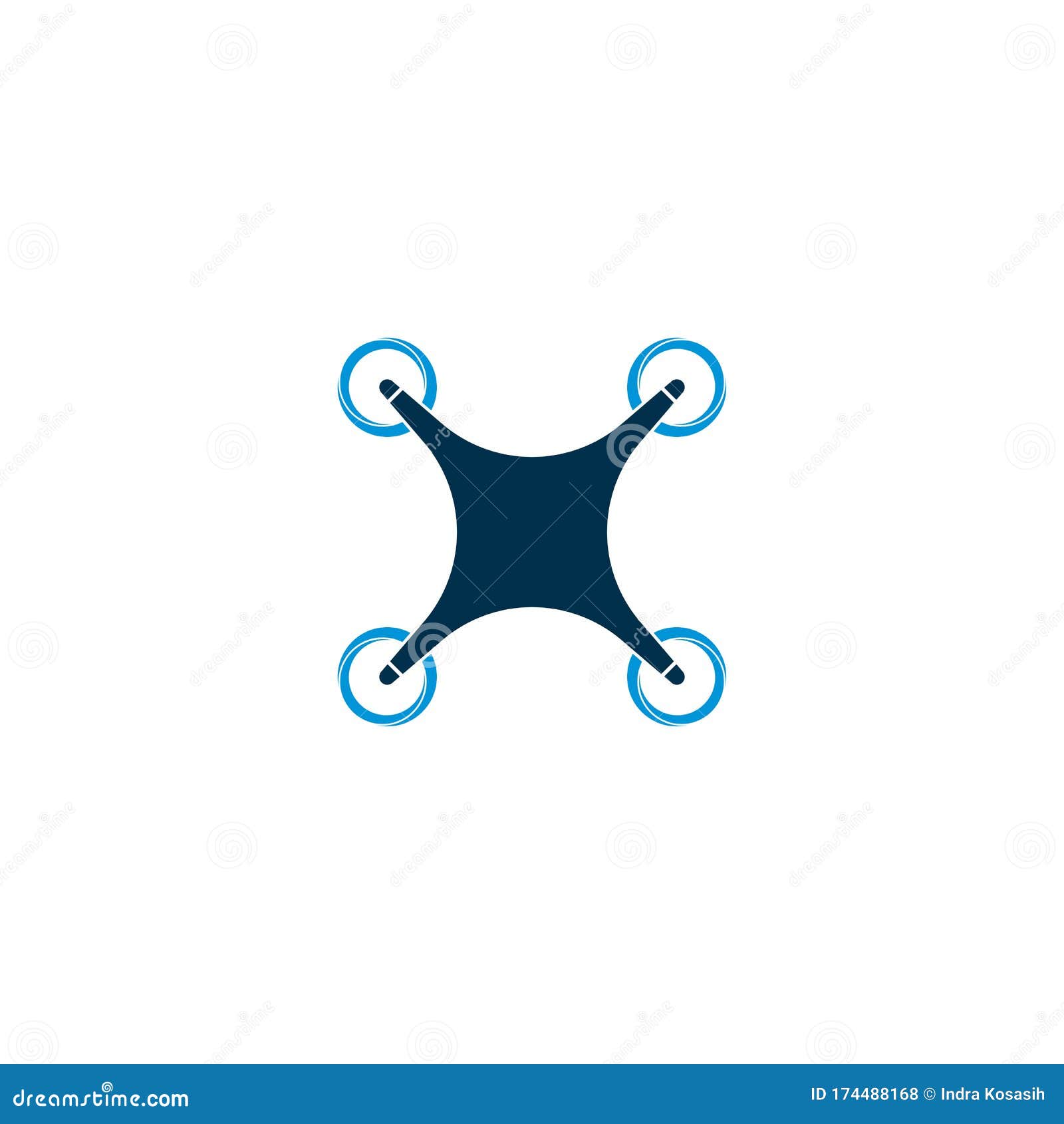Drone Logo Vector Icon Design Stock Vector - Illustration of machine ...