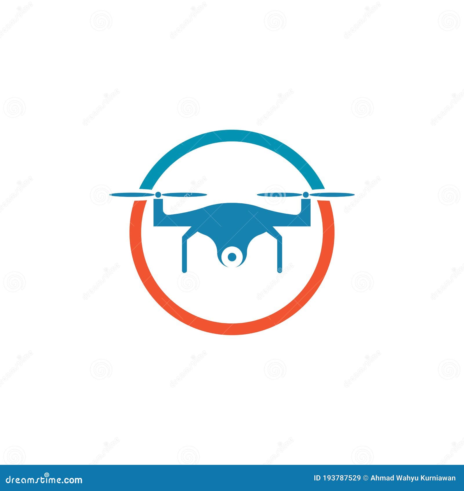 Drone logo stock vector. Illustration of concept, technology - 193787529