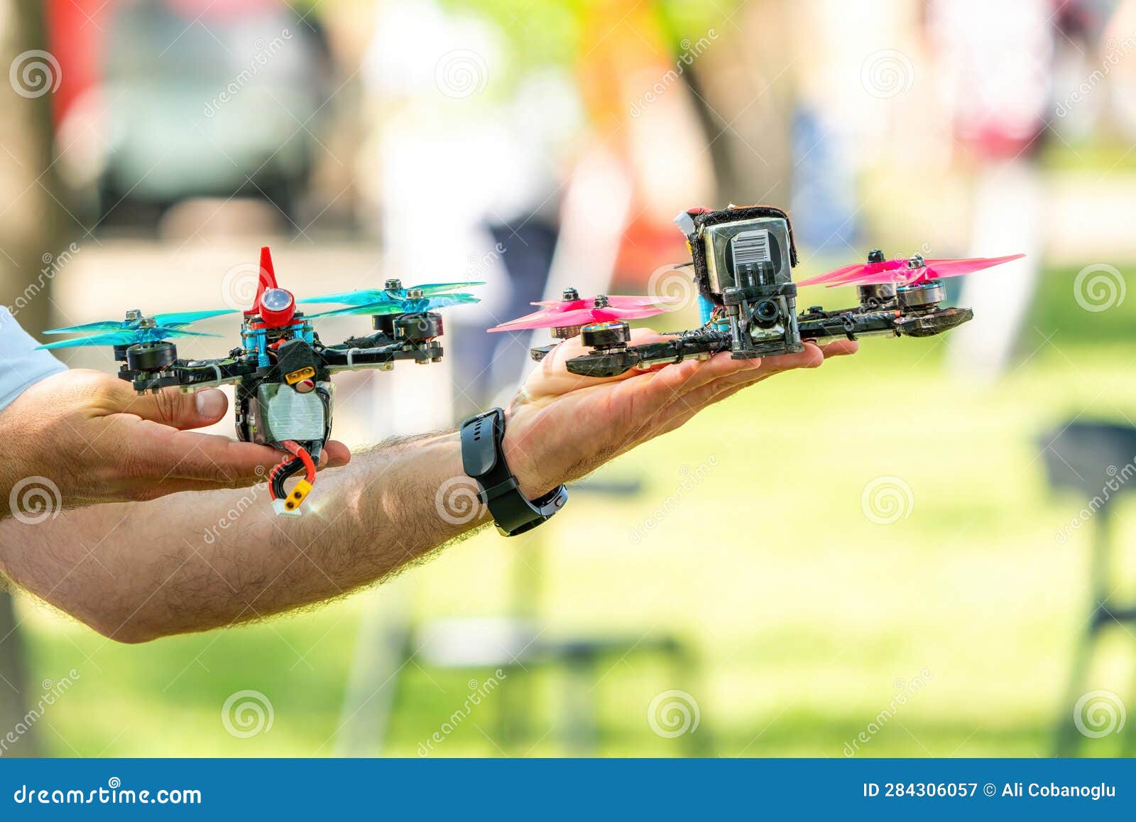 A Drone Made for Racing. Handmade Drone Stock Image - Image of hobby ...