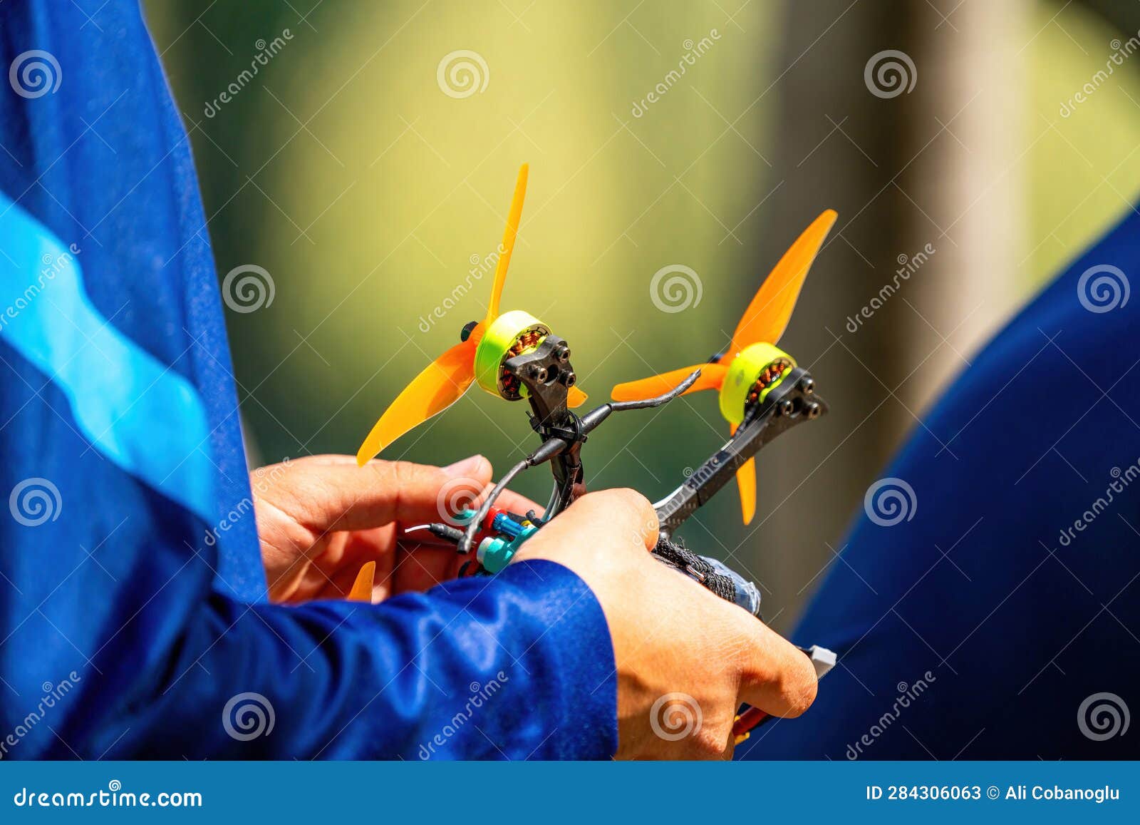 A Drone Made for Racing. Handmade Drone Stock Image - Image of ...