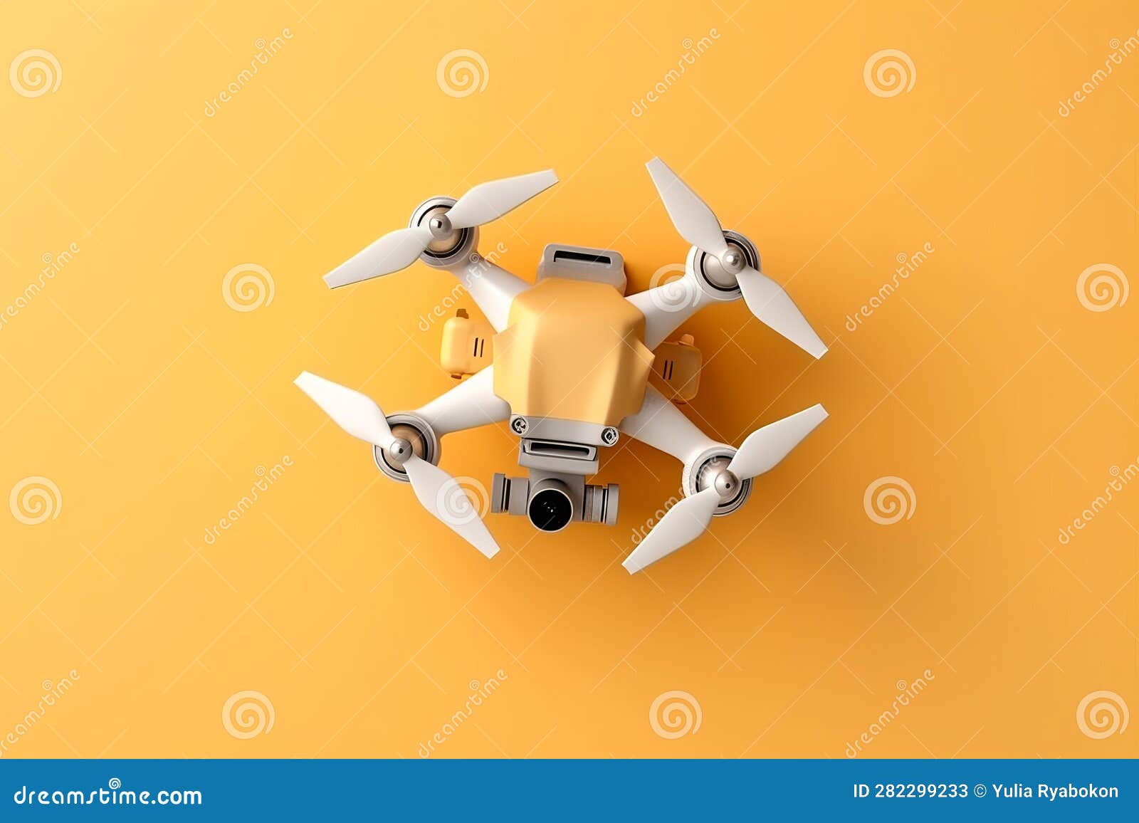 Drone Mockup Top View. Generate Ai Stock Illustration - Illustration of ...