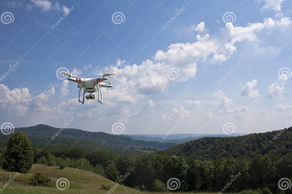 Drone with mounted camera stock image. Image of recorder - 50392231