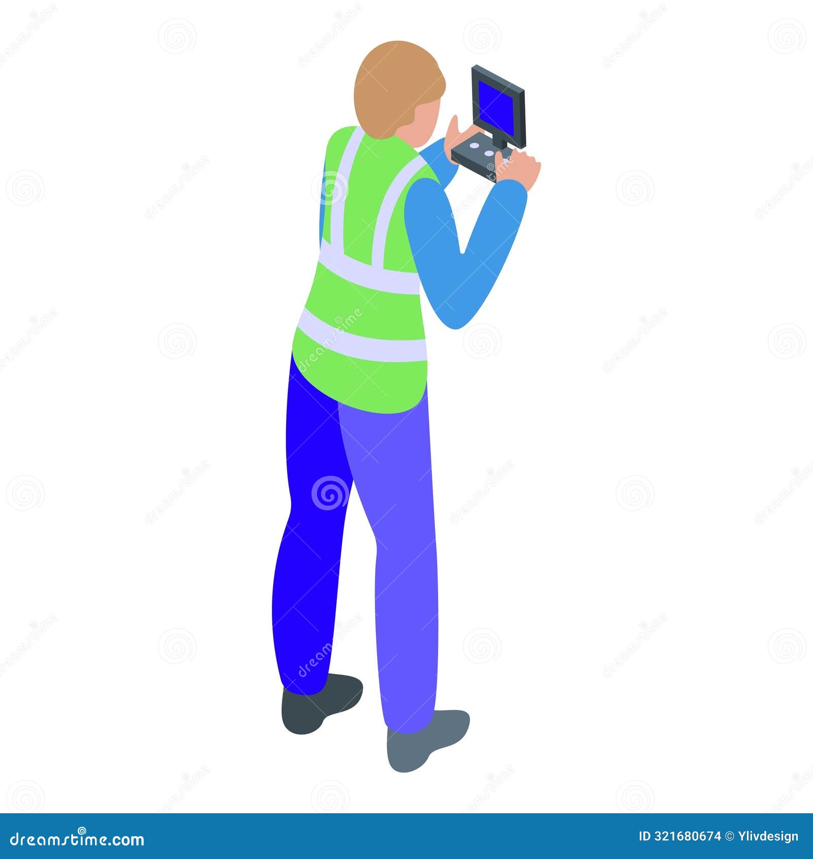 Drone Operator Controlling Unmanned Aerial Vehicle with Remote Control ...