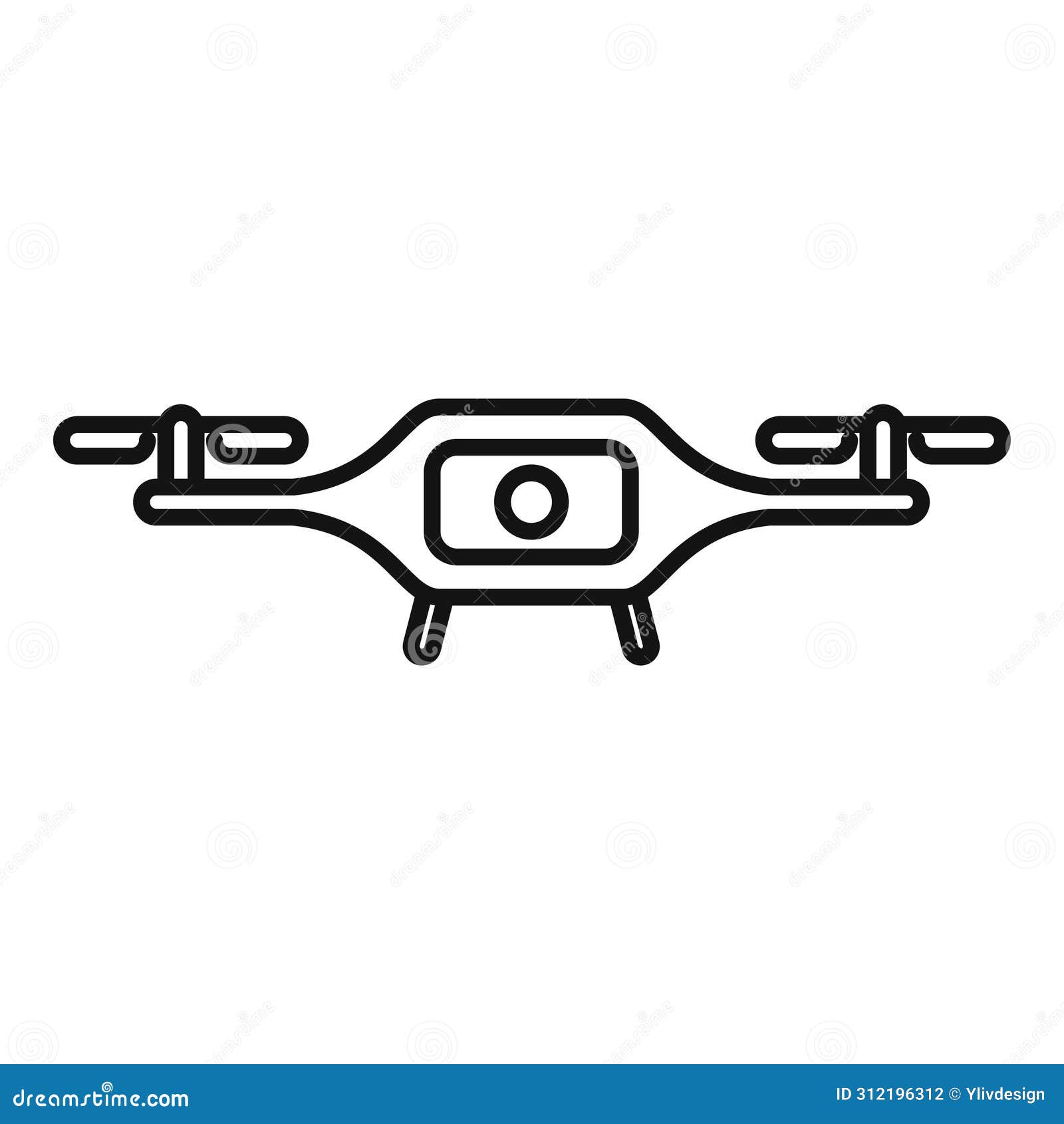 Drone Operator Icon Outline Vector. Aero Filming Stock Vector ...