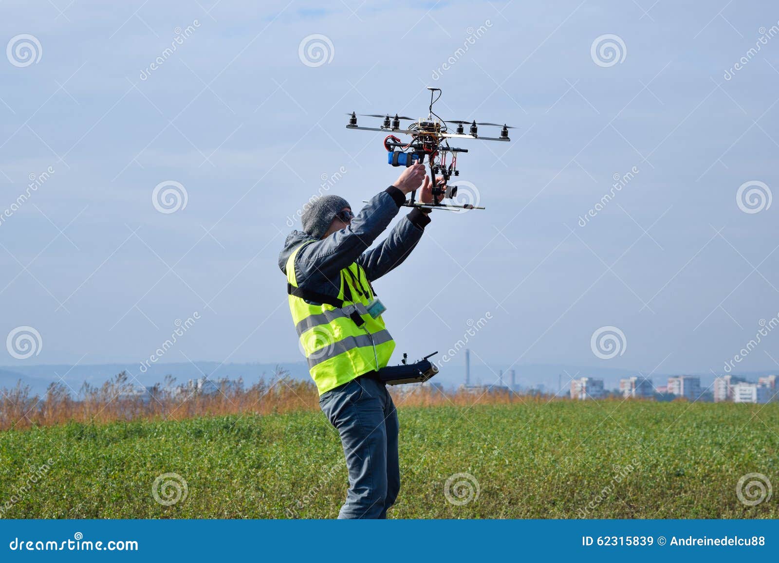 Drone operator stock image. Image of remote, unmaned - 62315839