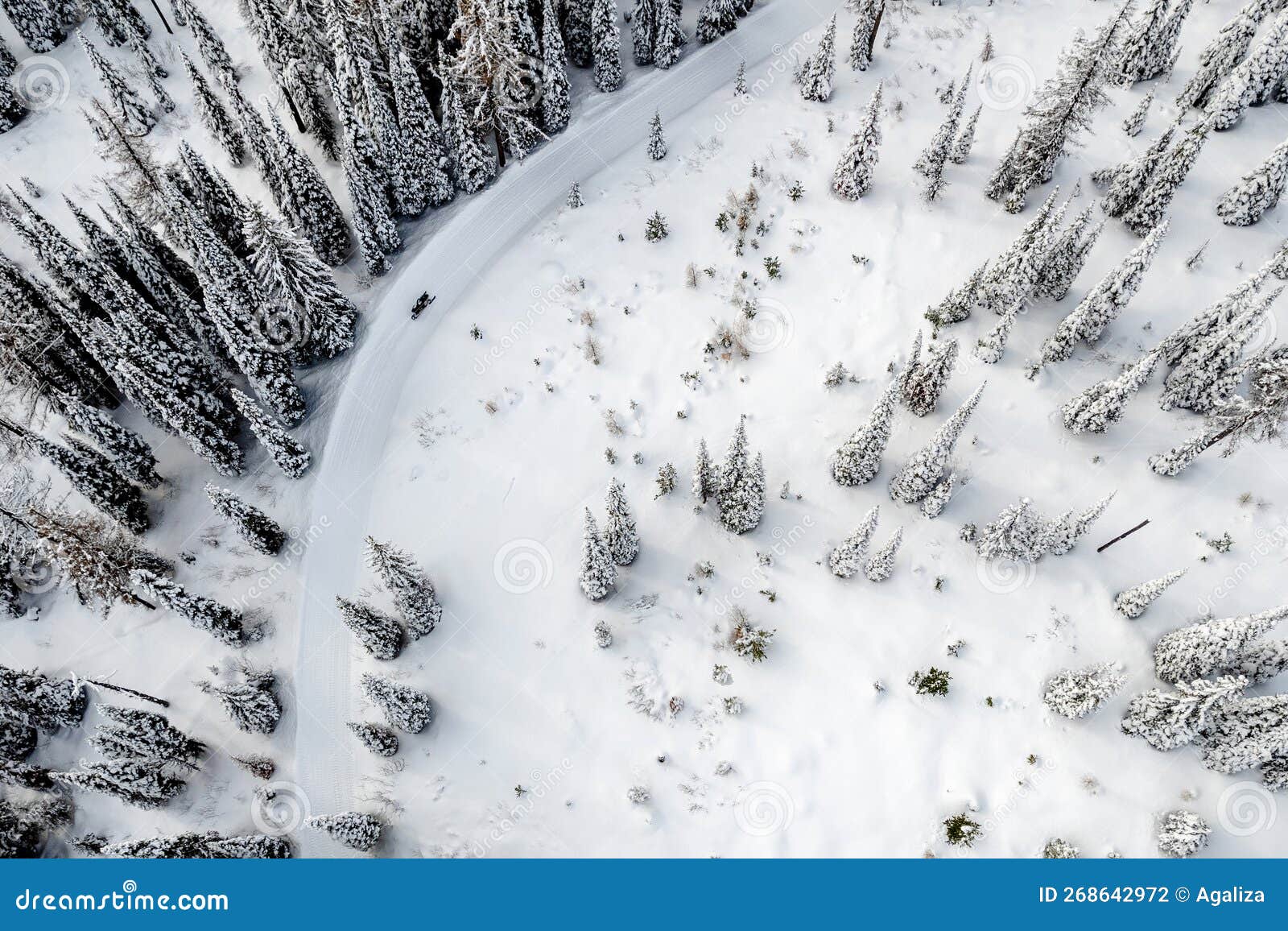 Drone Overhead Viaew Of Vinicunca In Cusco, Peru With An Elevation Of ...