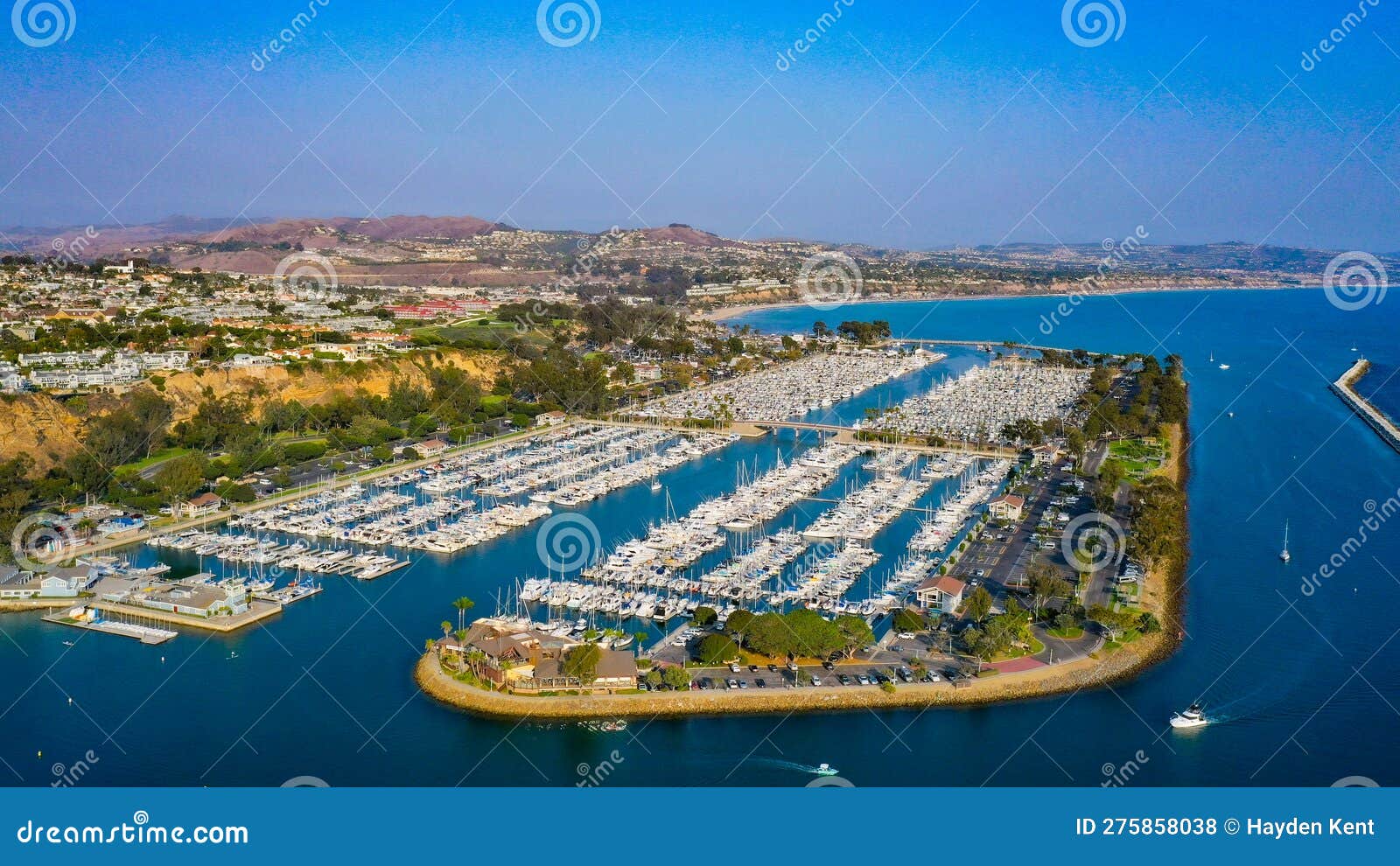 Drone Overview of Dana Point Harbor Stock Photo - Image of ocean, boats ...
