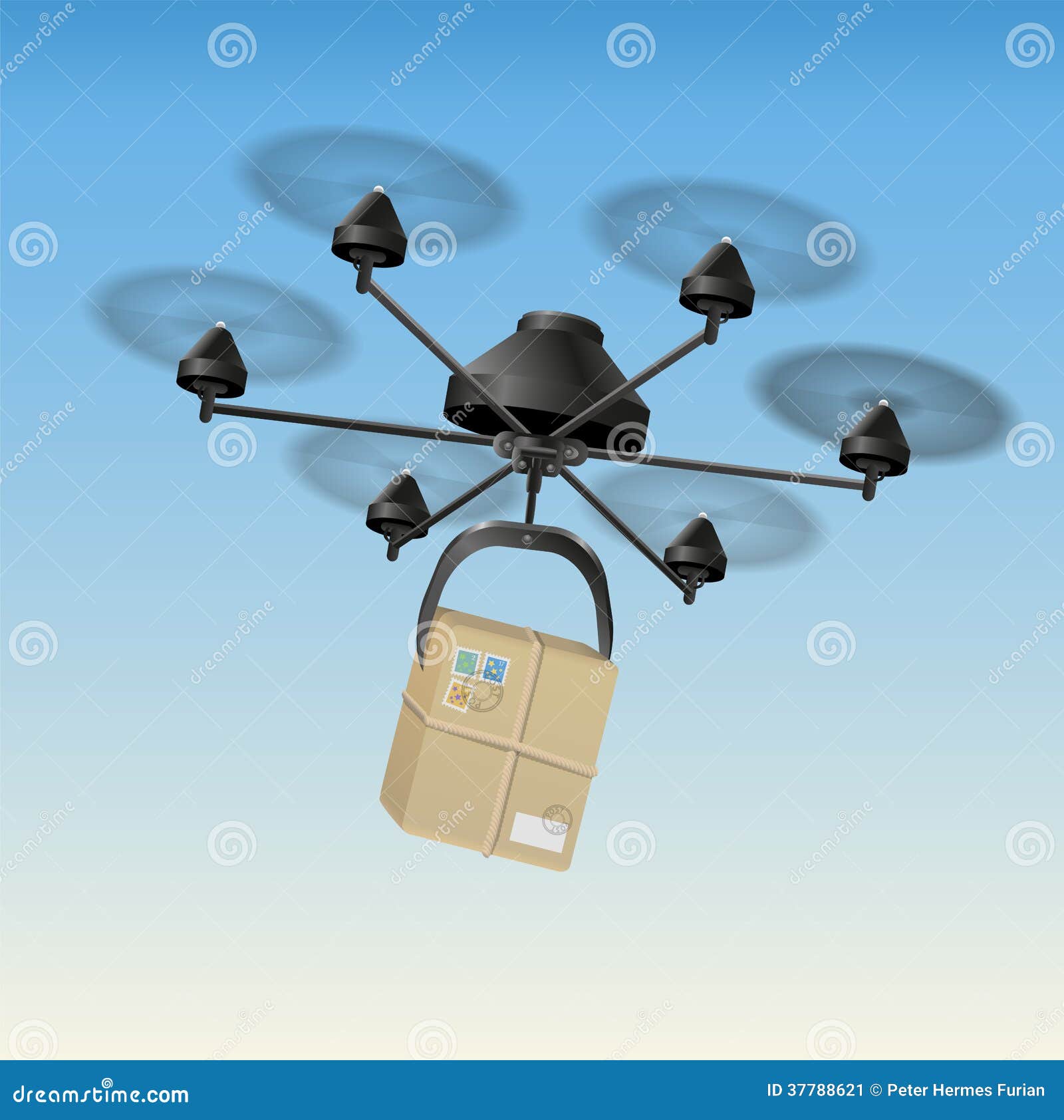 Drone Parcel stock image. Image of fiber, industry, intelligence - 37788621