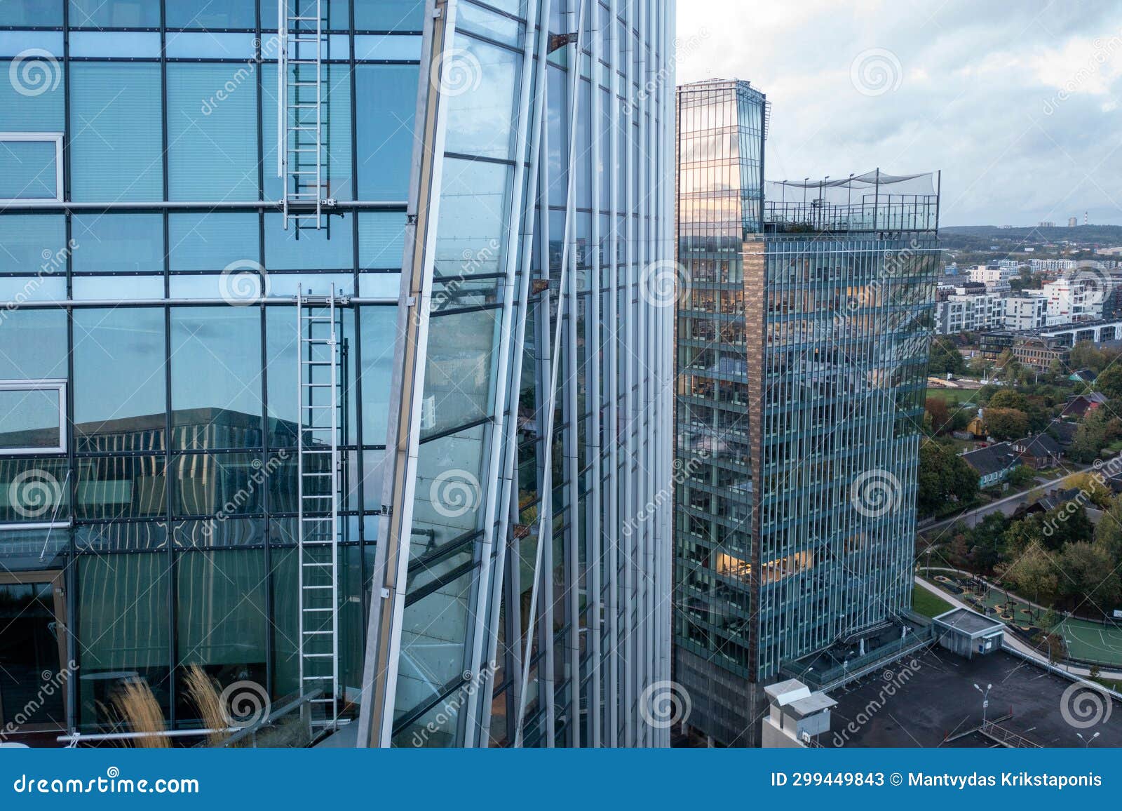 Drone Photography of Skyscraper Side View Stock Image - Image of ...