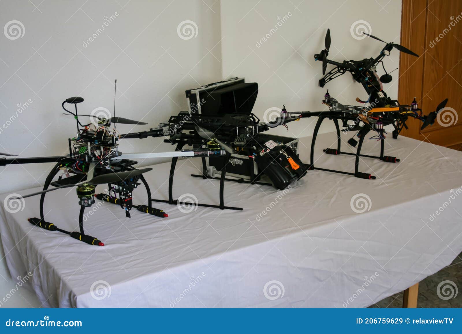 Drone Production Line On Display For The Final Electronic Static Test ...