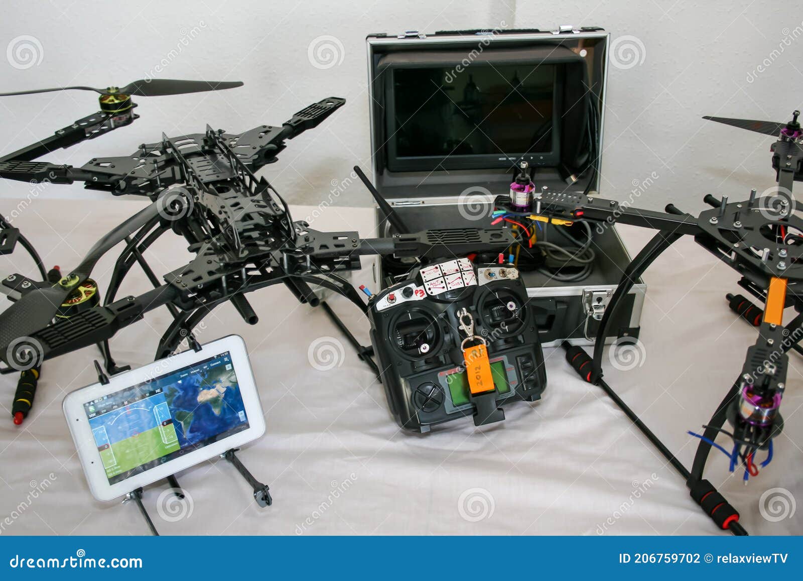 Drone Production Line on Display for the Final Electronic Static Test ...