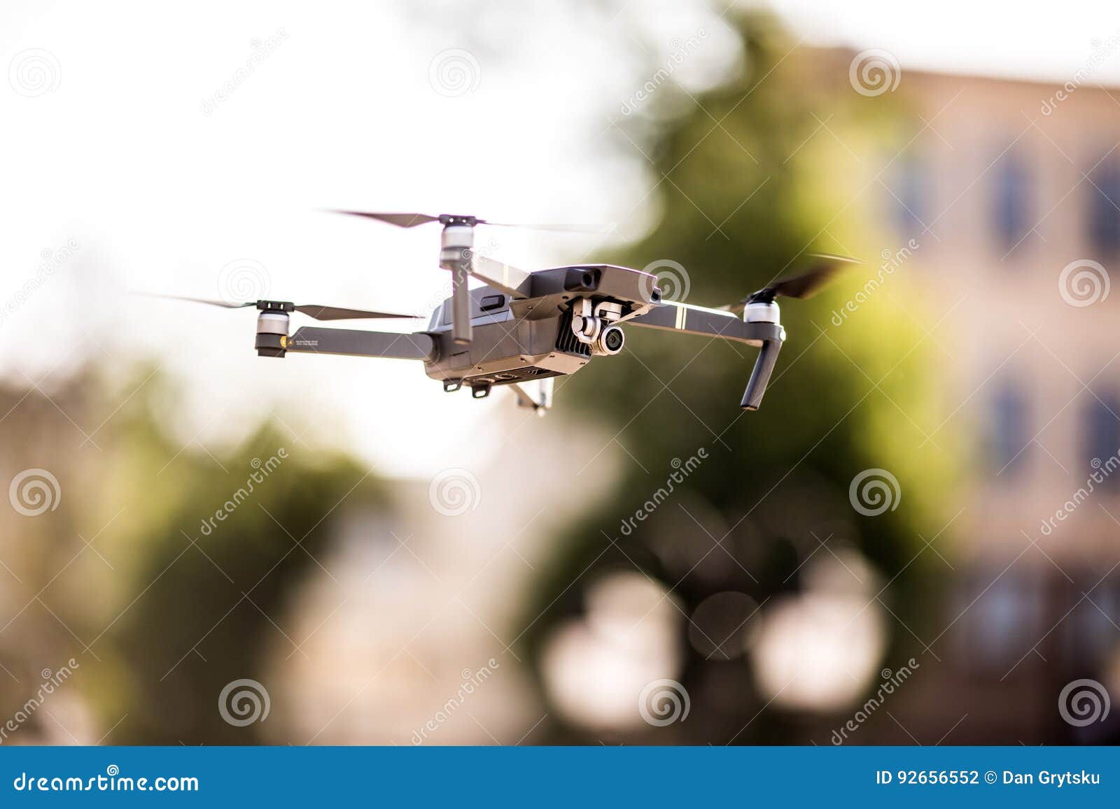 Drone Quad Copter with High Resolution Digital Camera Flying Hovering ...