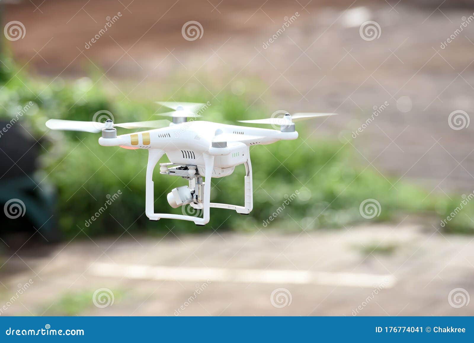Drone Quad Copter with High Resolution Digital Camera on the Sky Stock ...