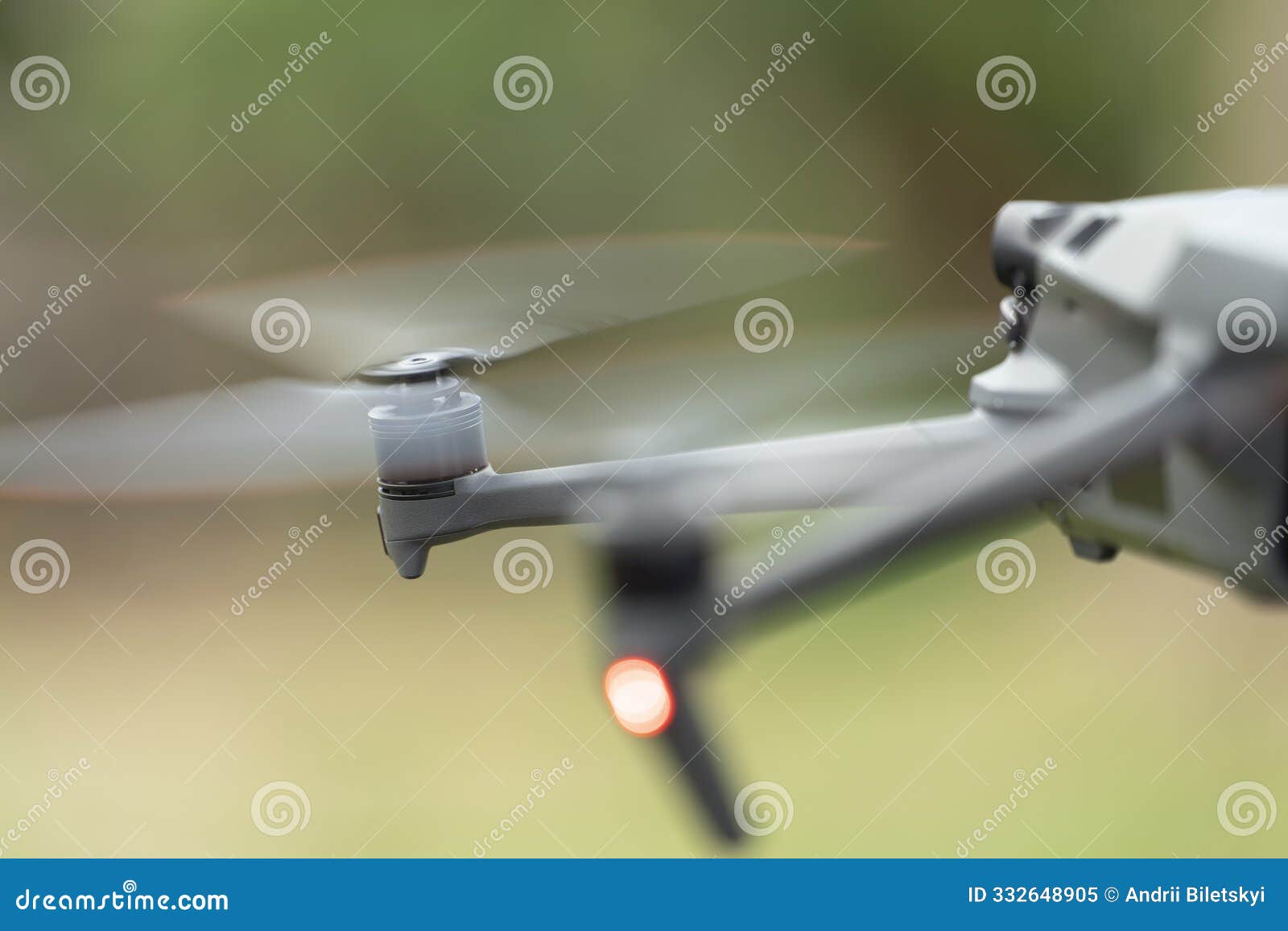 Drone Quadcopter with Digital Camera and Fast Rotating Propellers ...