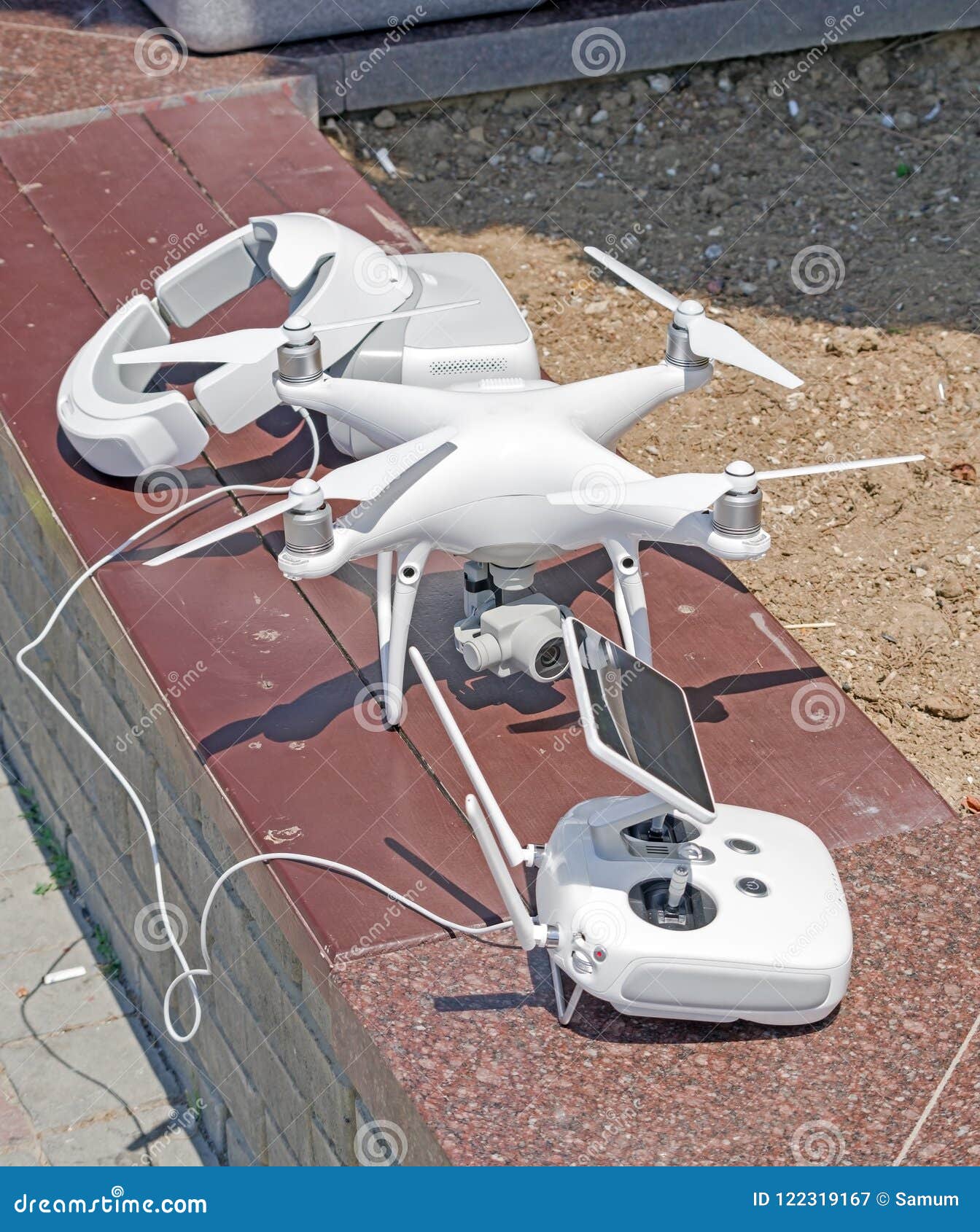 Drone Quadcopter with Digital Camera Stock Image - Image of camera ...