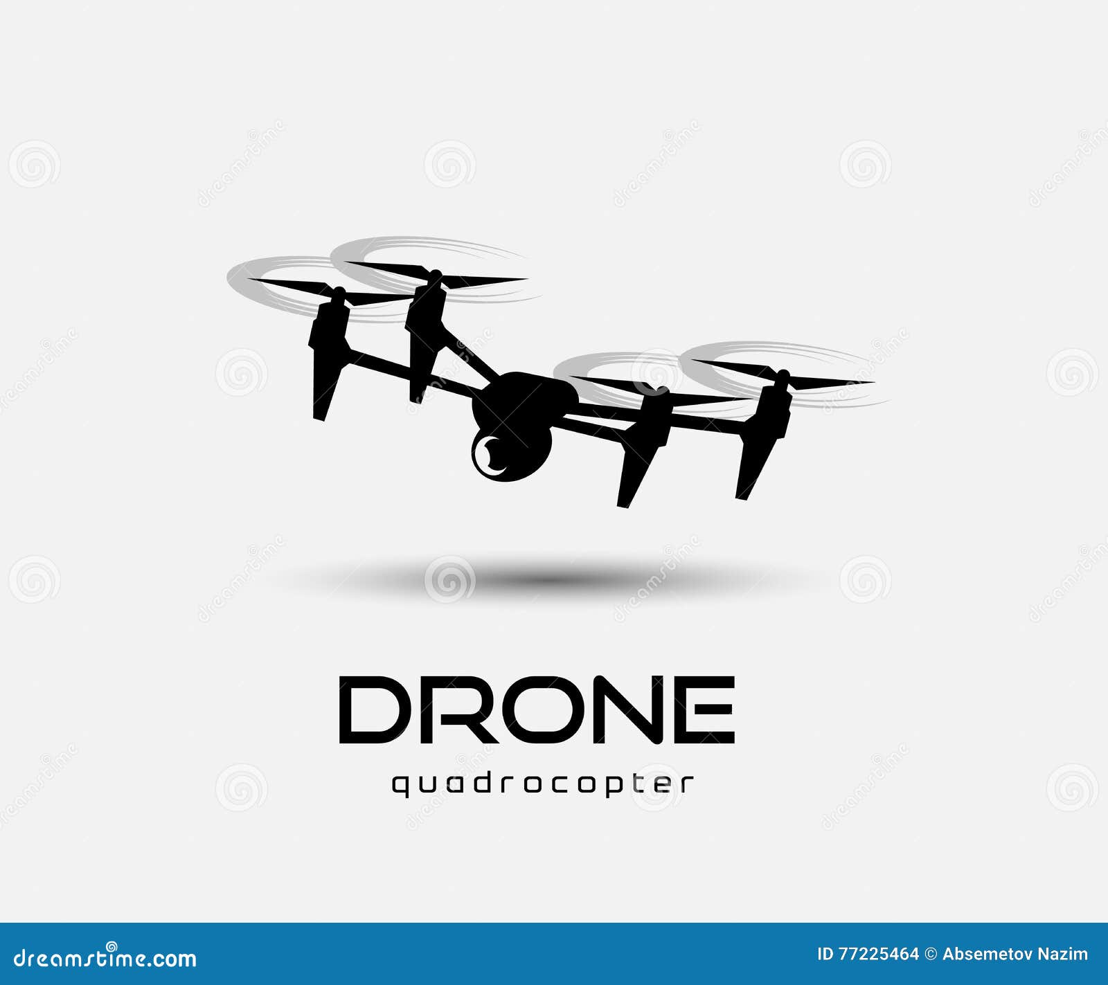Drone Quadrocopter Abstract Vector Illustration. Stock Vector ...