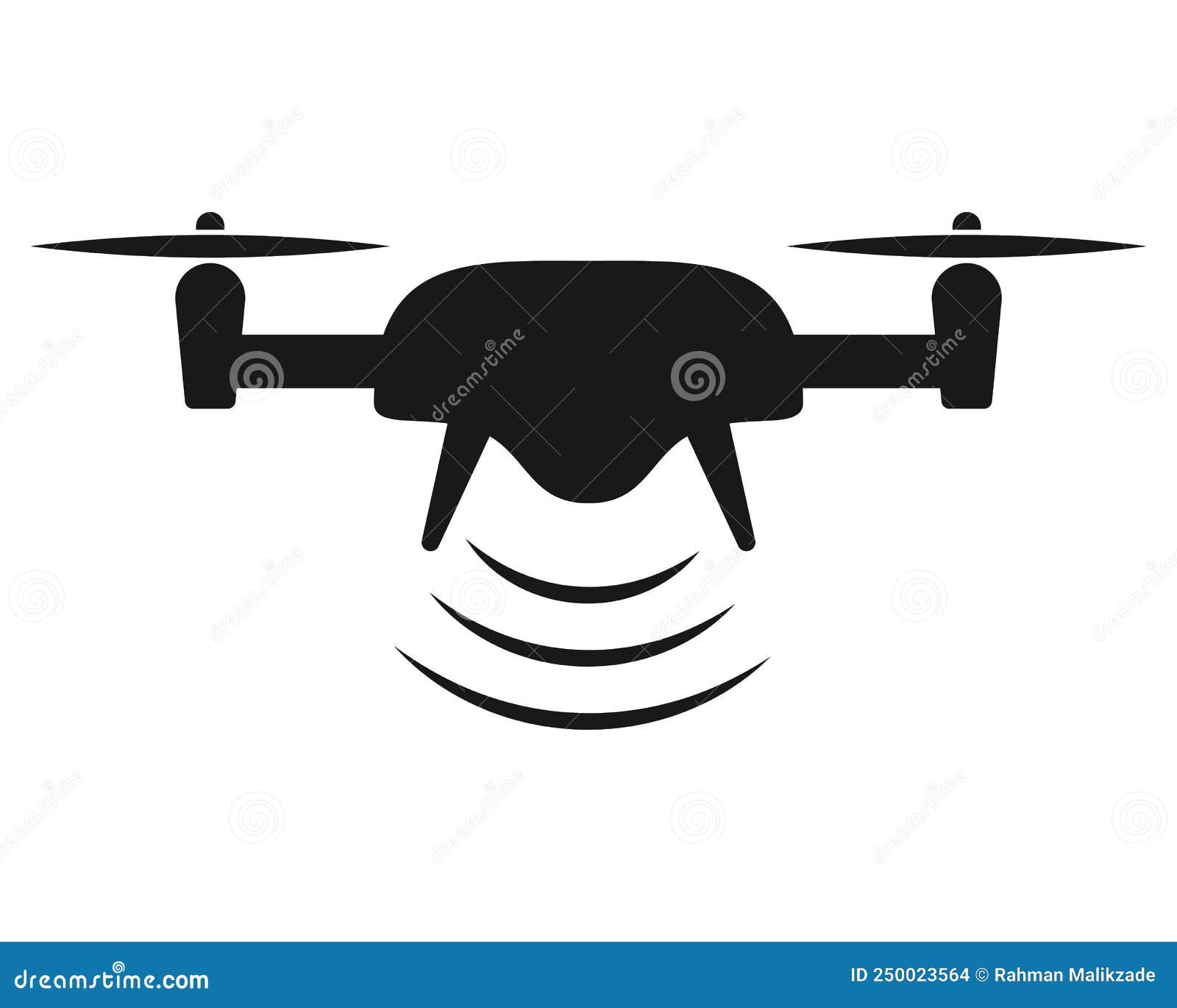 Drone with Radio Waves, Wireless, Radar Detection System, Delivery ...
