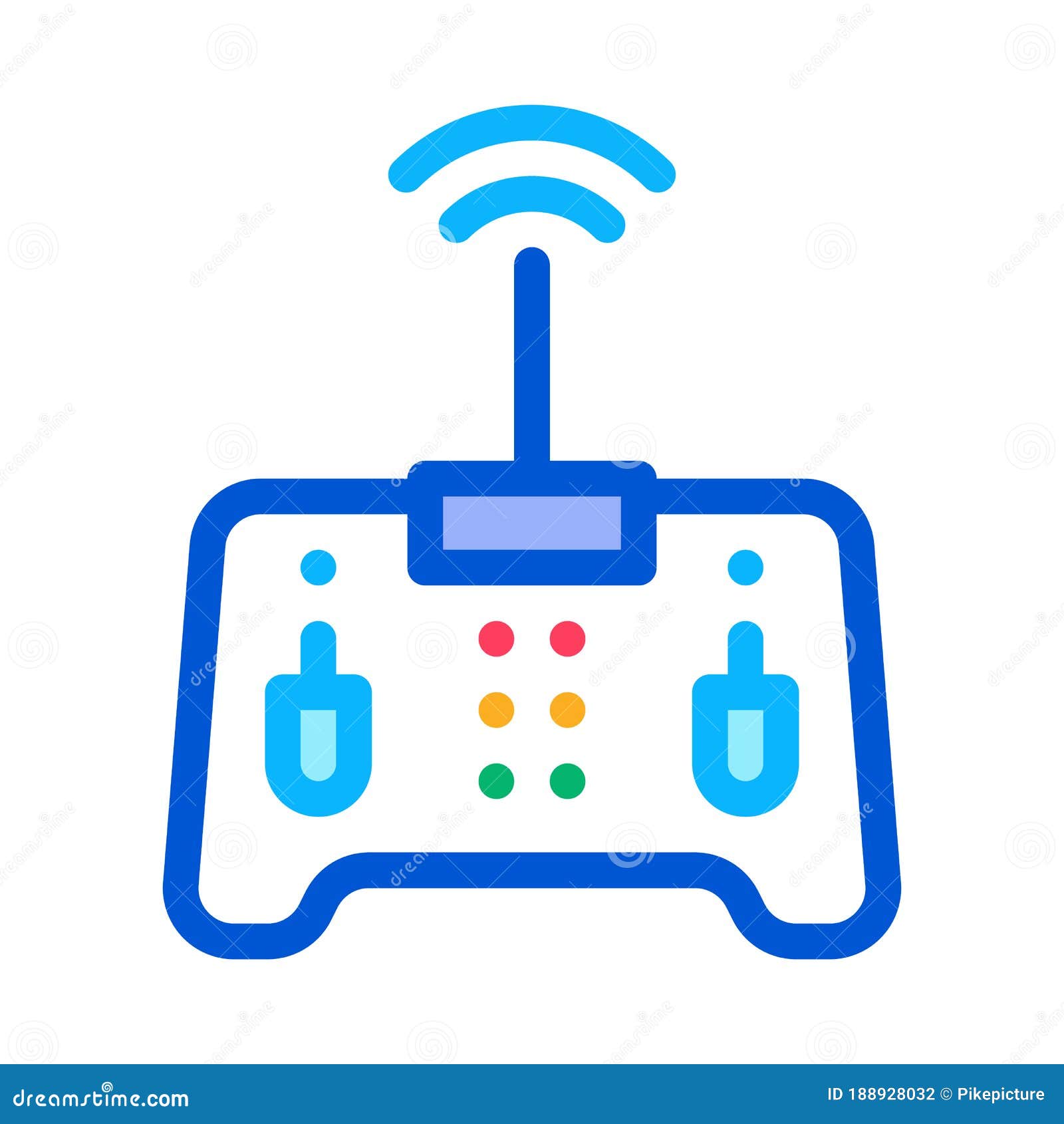 Drone Remote Control Icon Vector Outline Illustration Stock Vector ...