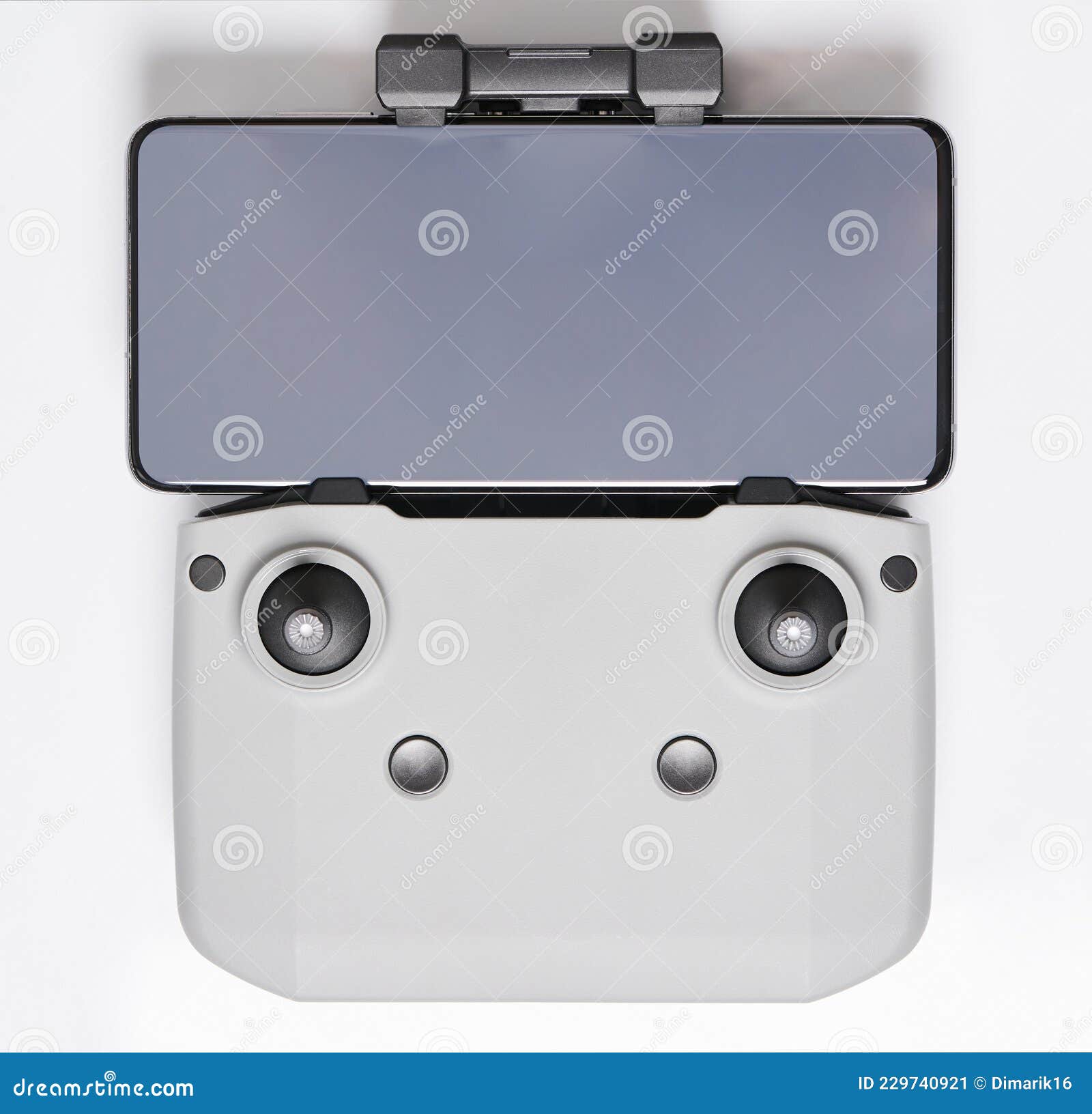 Drone Remote Control with Smartphone Stock Image - Image of device ...