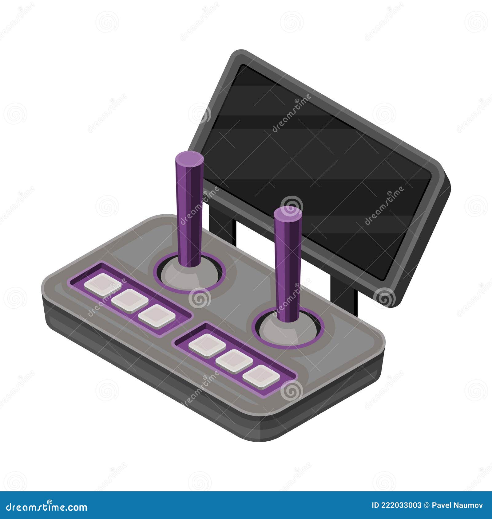Drone Remote Controller or Control Panel with Stick, Display and Keypad ...