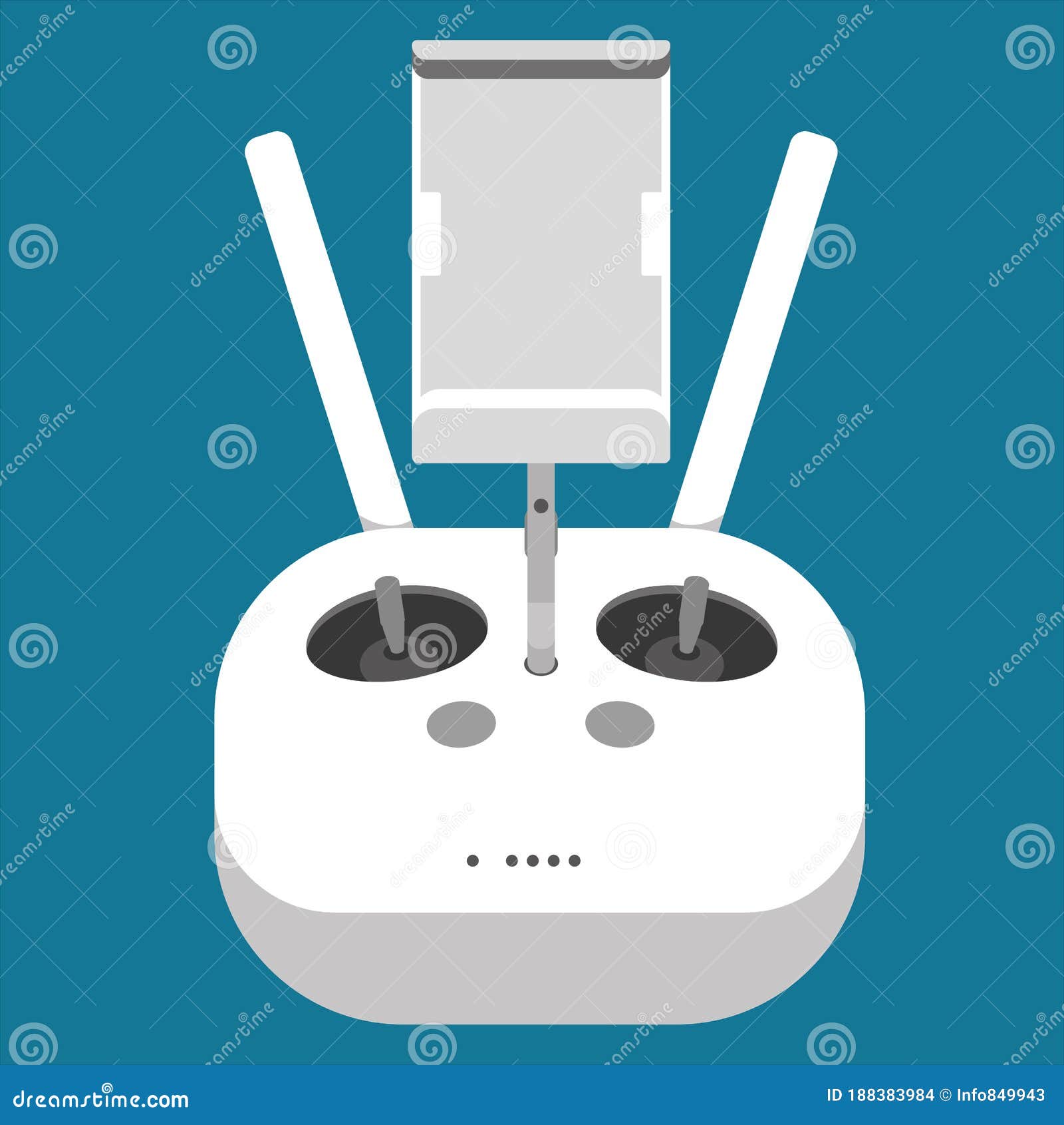 Drone Remote Controller Transmitter Icon Stock Vector - Illustration of ...