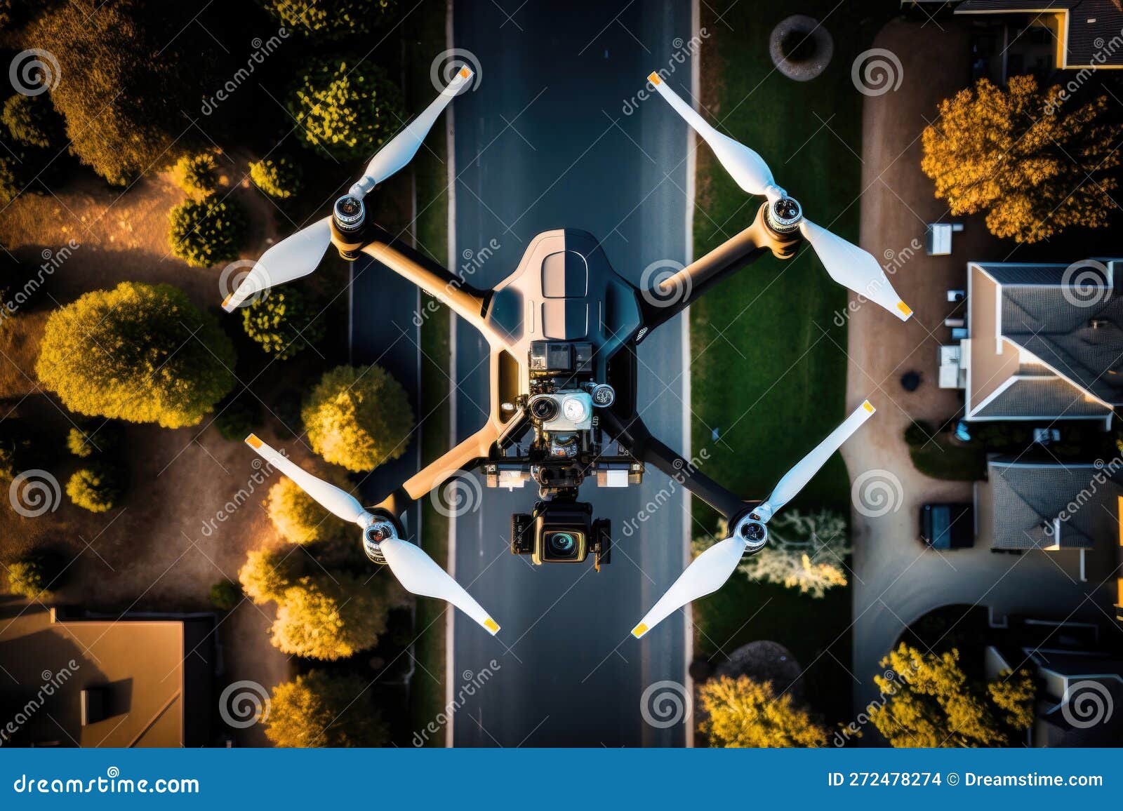 Drone S Eye View: Capturing the World from Above. AI Generated Stock ...