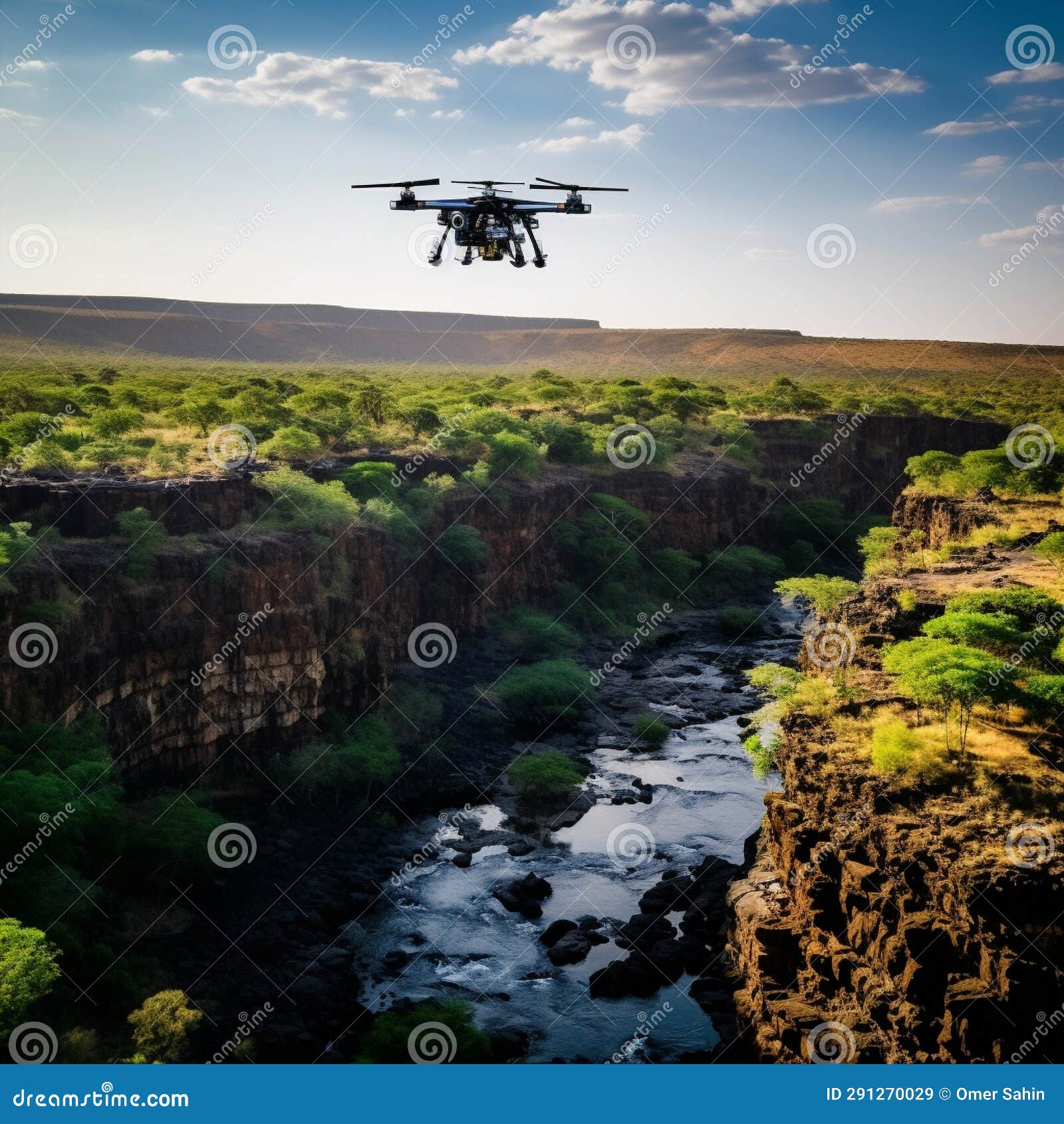 Drone Safari: Venturing into Remote Areas with Unmanned Aircraft Stock ...
