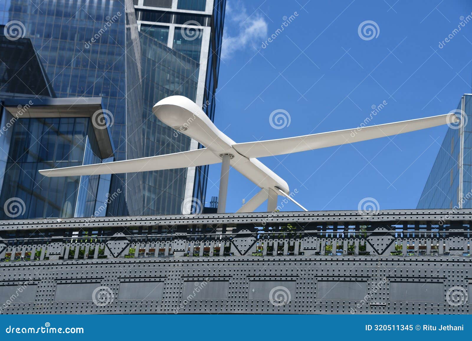 Drone by Sam Durant at High Line in Manhattan, New York Editorial Image ...