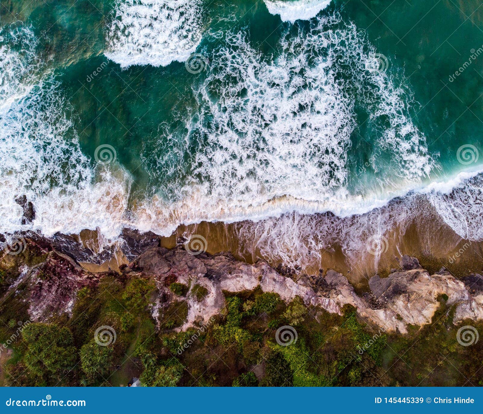 Drone shoot over the ocean stock image. Image of ocean - 145445339