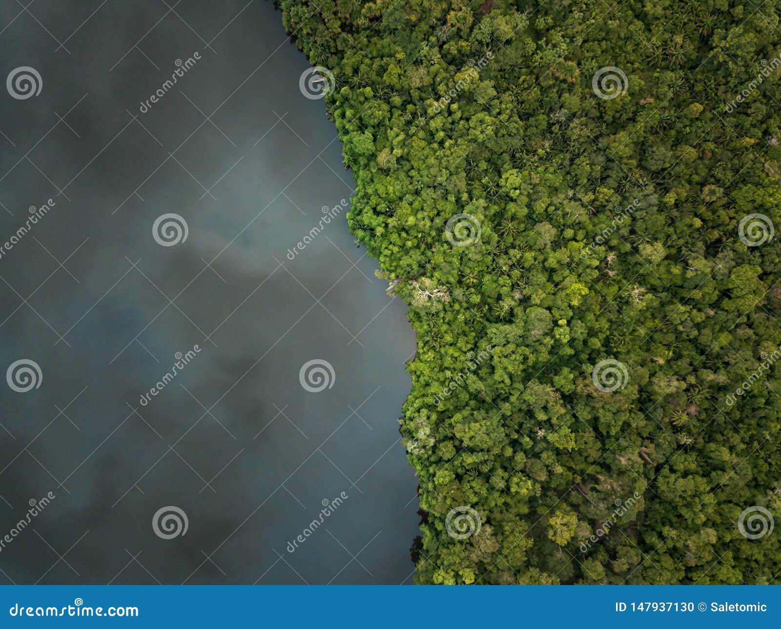 Drone Shot of Jungle before the Rain Stock Photo - Image of peru ...