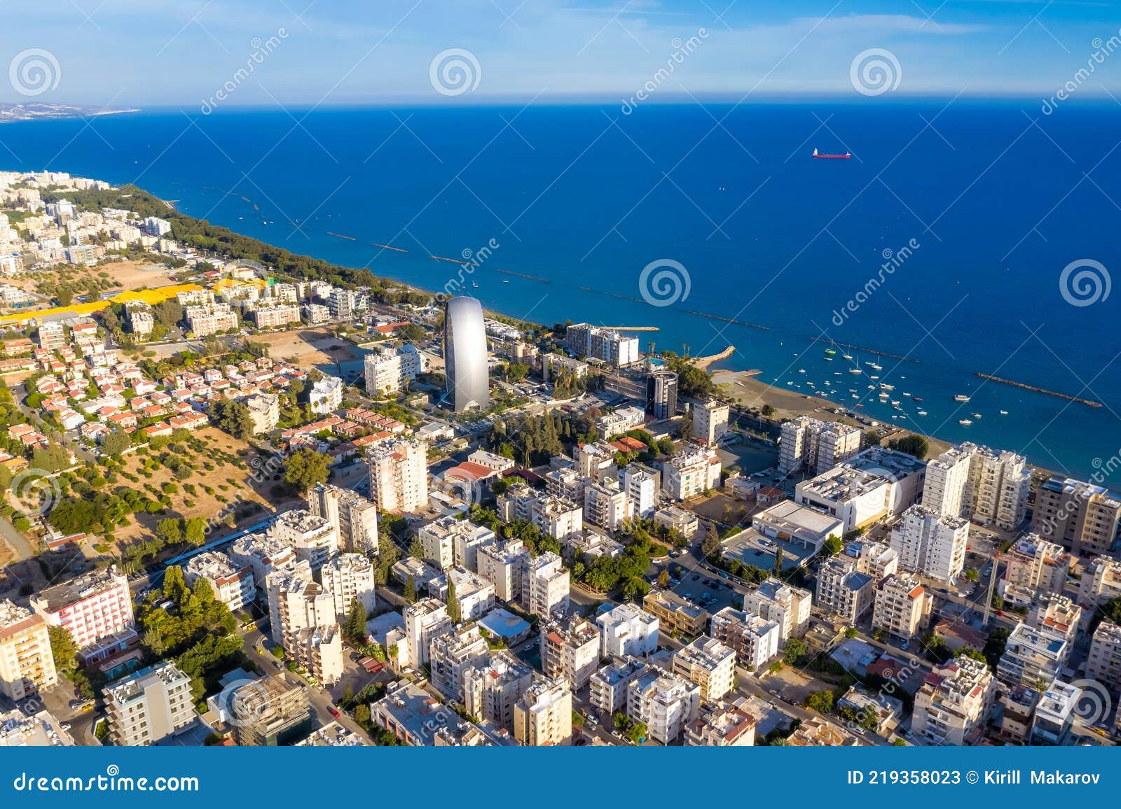 Drone Shot of Limassol, Neapolis Area Stock Image - Image of buildings ...