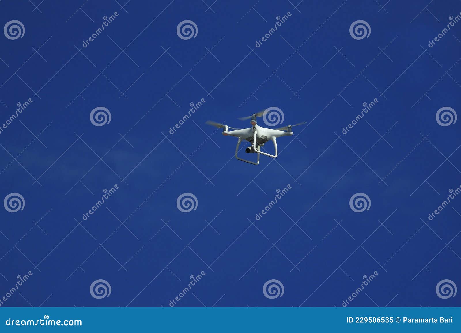 Drone with Small Action Camera Flying Capture Image Stock Image - Image ...