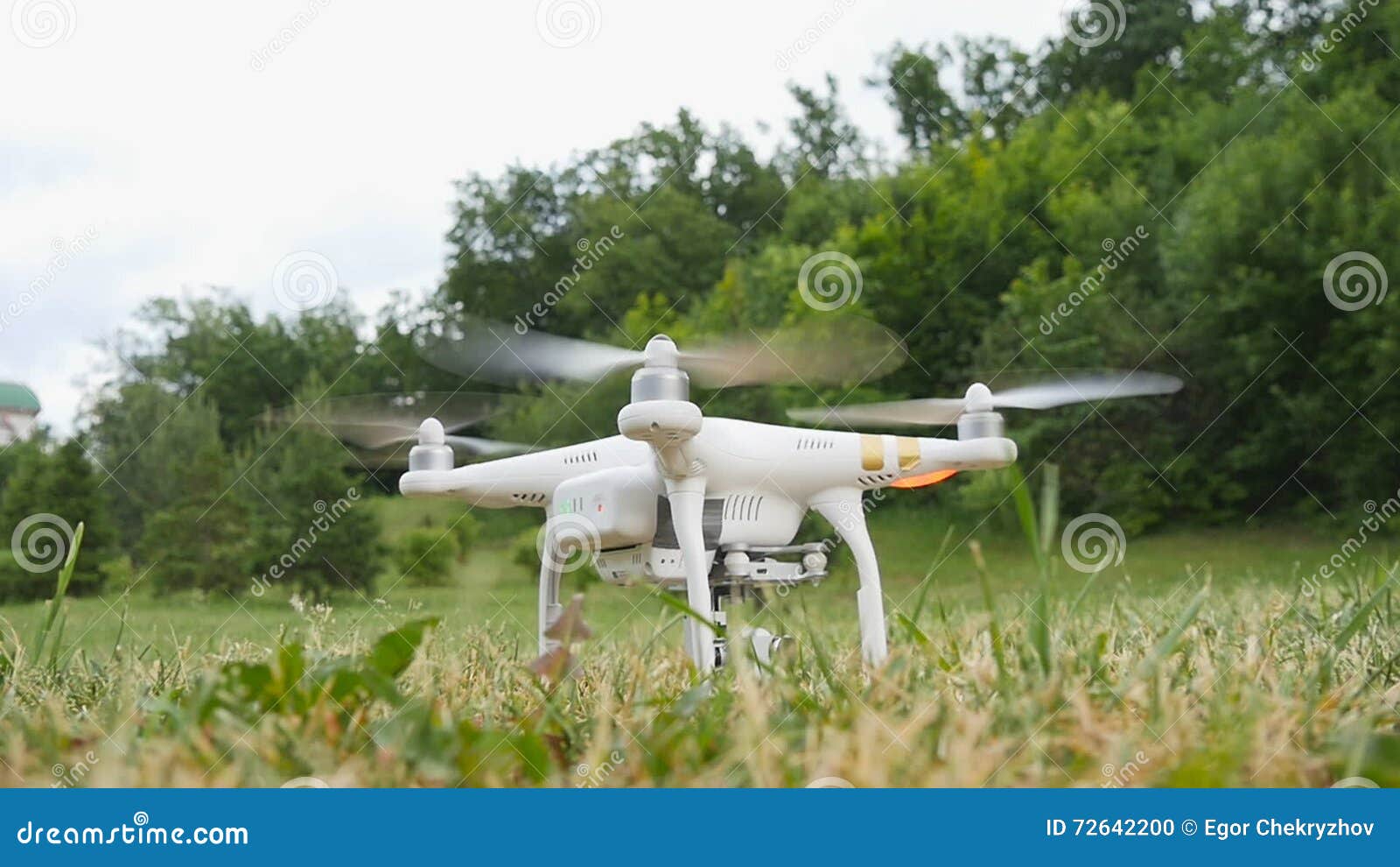 Drone Take Off in Slow Motion Stock Footage - Video of multicopter ...