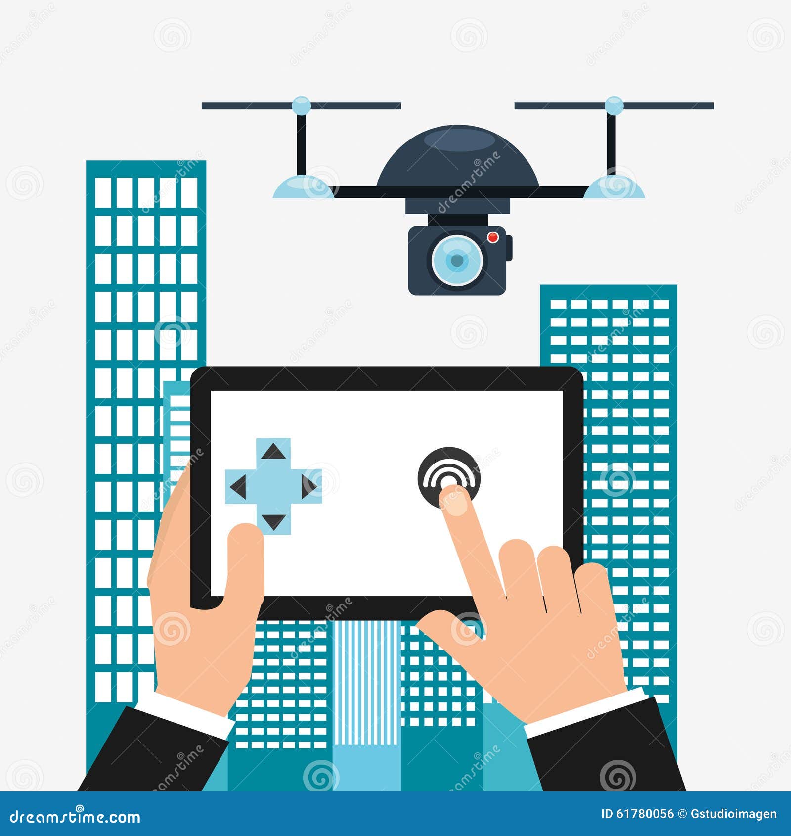 Drone technology design stock vector. Illustration of drones - 61780056